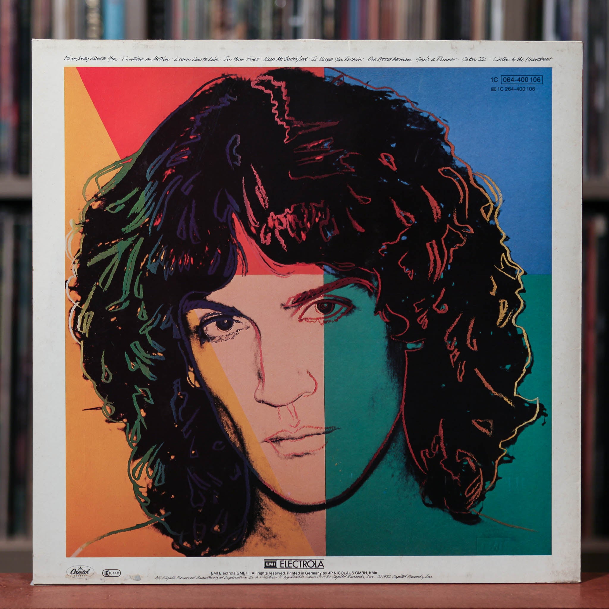 Billy Squier - Emotions In Motion - 1982 Capitol German GEMA