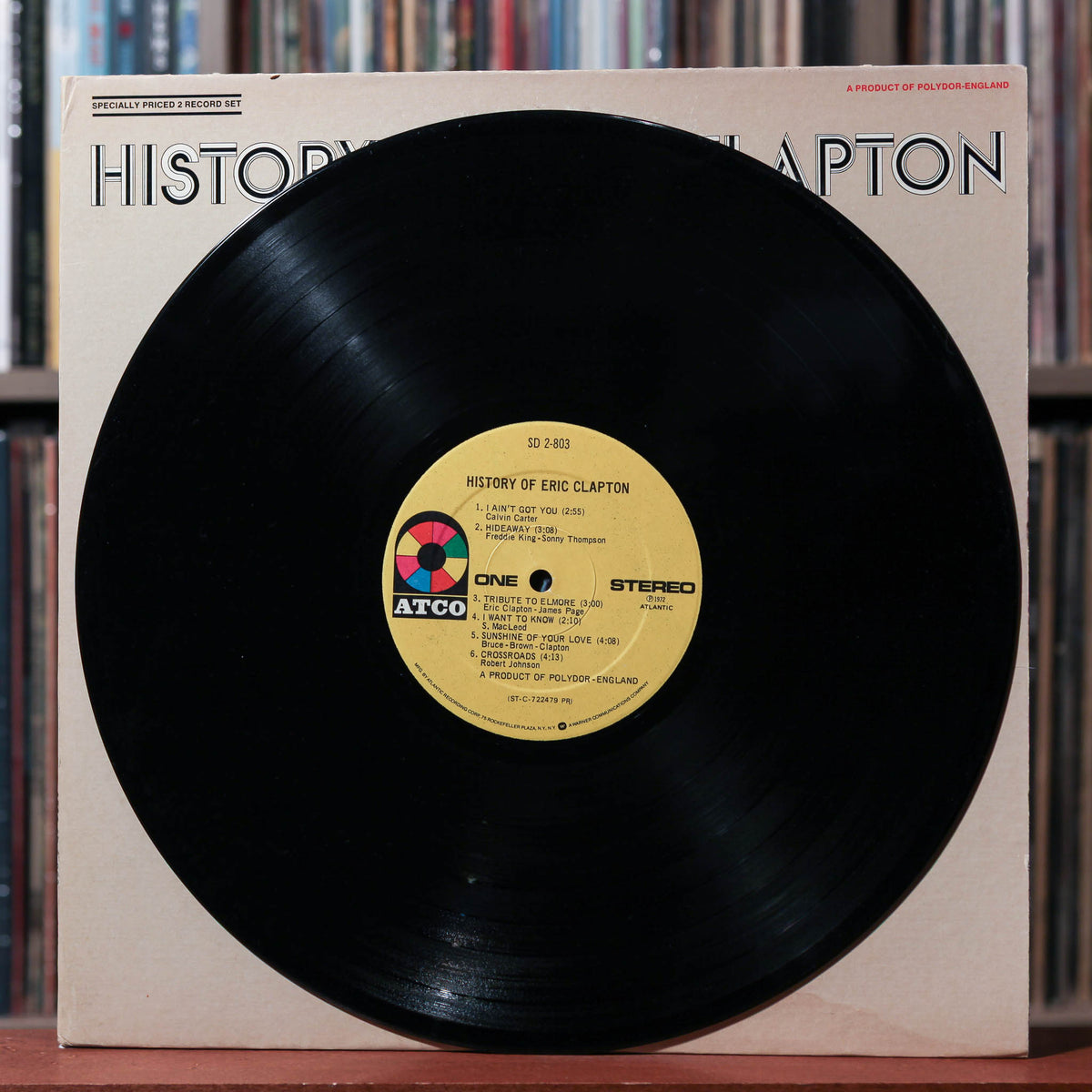 Eric Clapton - History Of Eric Clapton - 2LP 1972 ATCO Records, VG+/VG