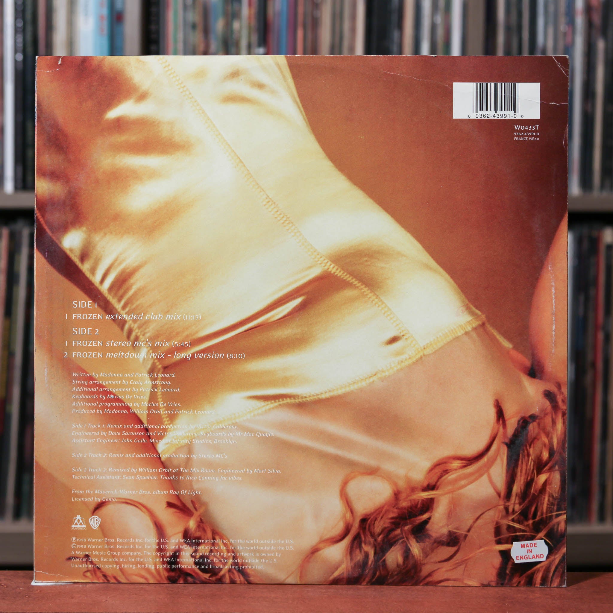 Madonna - Frozen - 1998 Maverick, VG+/VG+