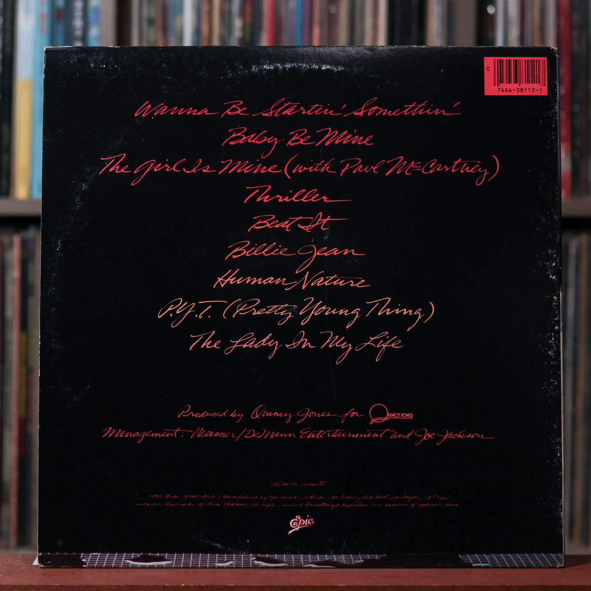 Michael Jackson - Thriller - DOUBLE ERROR 1st PRESS 1982 Epic, VG+/VG+