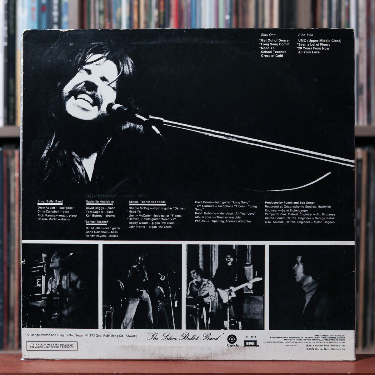 Bob Seger - Seven - 1978 Capitol Records, VG/VG+