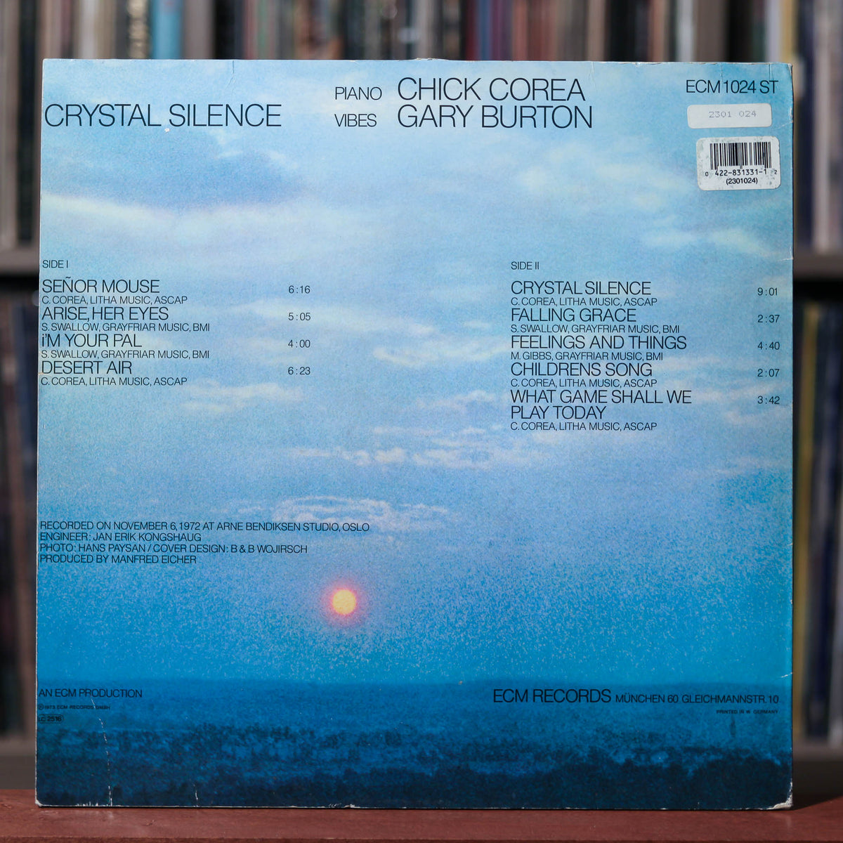 Chick Corea / Gary Burton - Crystal Silence - 1973 ECM, VG+/EX