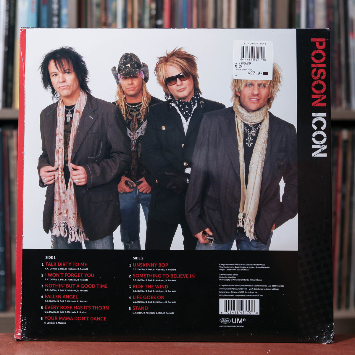 Poison - Poison ICON - Red & Black Vinyl - 2023 Universal Music, SEALE