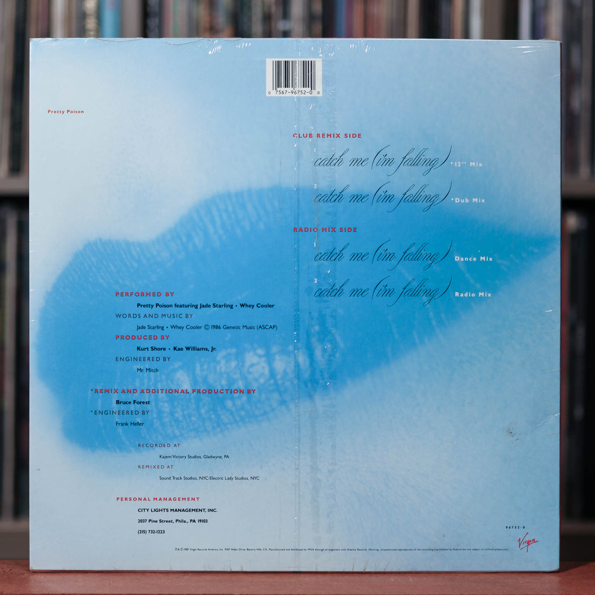 Pretty Poison - Catch Me (I'm Falling) - 12" Single - 1987 Virgin, SEA