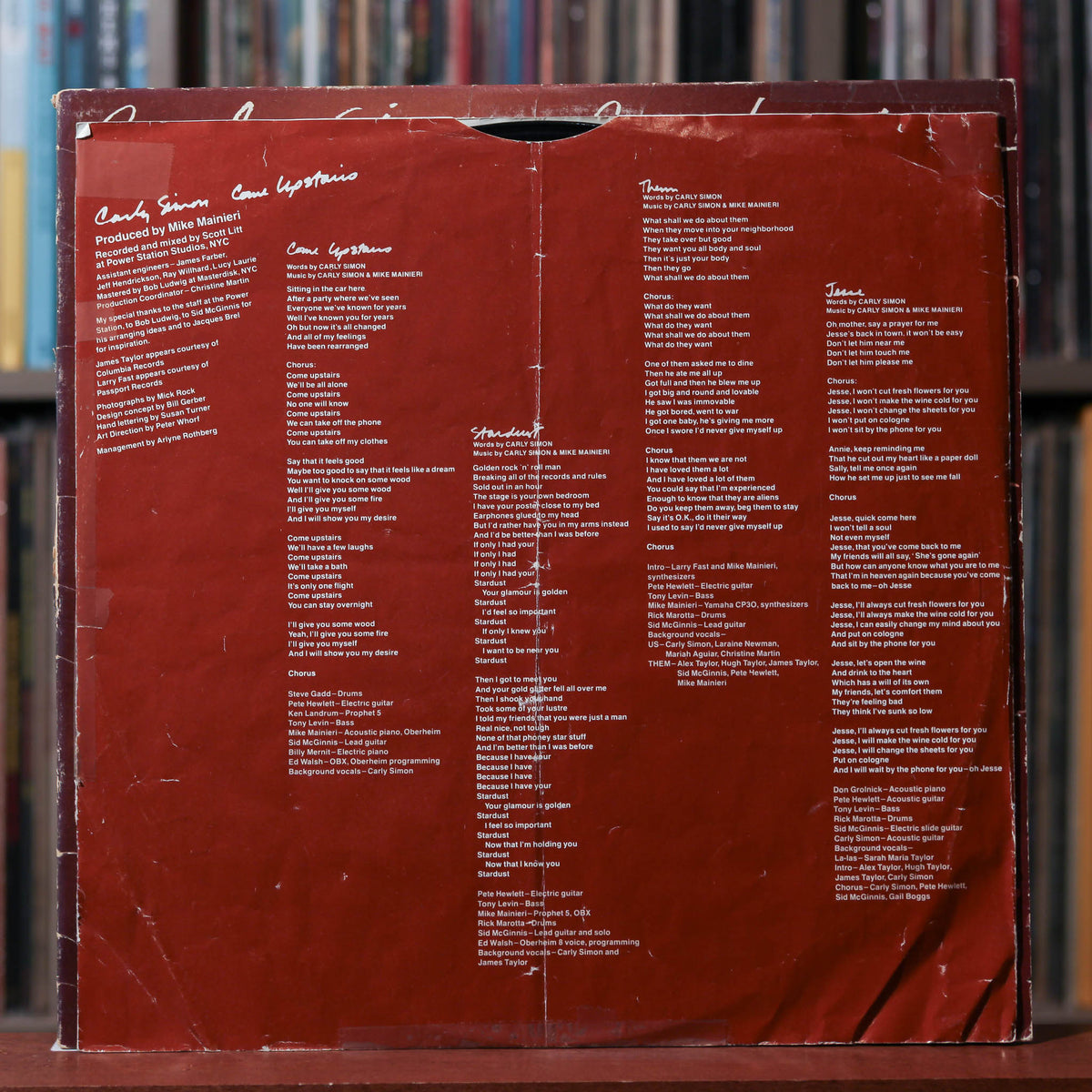 Carly Simon - Come Upstairs - SIGNED COPY 1980 Warner Bros. Records