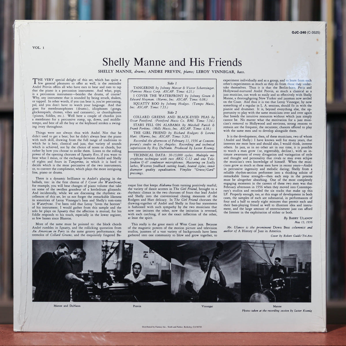 Shelly Manne & His Friends - Shelly Manne & His Friends Vol. 1 - 1986