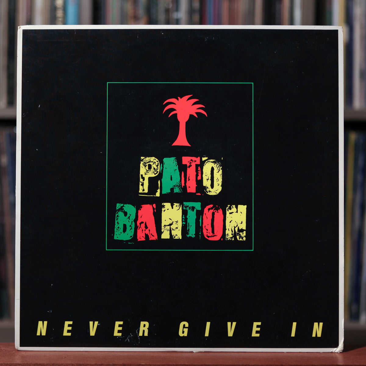 Pato Banton - Never Give In - RARE PROMO - 1988 Primitive Man, VG+/VG+