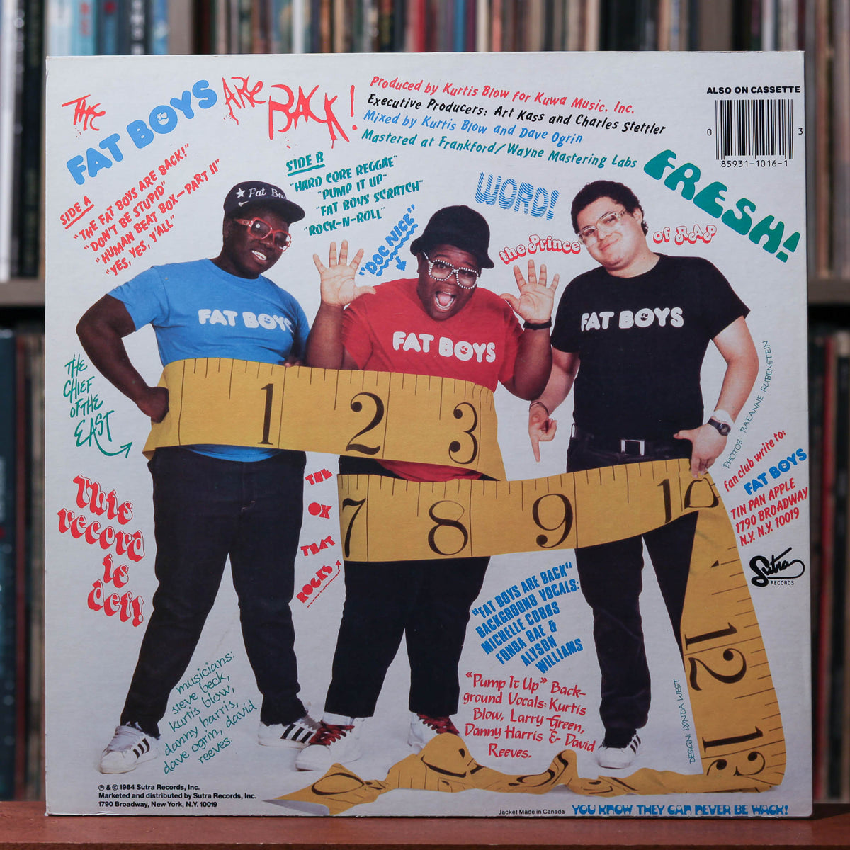 Fat Boys - The Fat Boys Are Back - 1985 Sutra Records, VG+/VG+