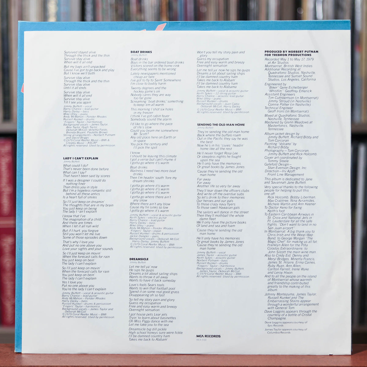 Jimmy Buffett - Volcano - German Import - 1979 MCA, EX/EX