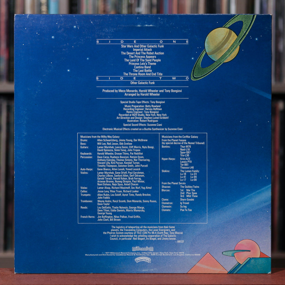 Star Wars - Star Wars and Other Galactic Funk - 1977 Millennium, VG+/V