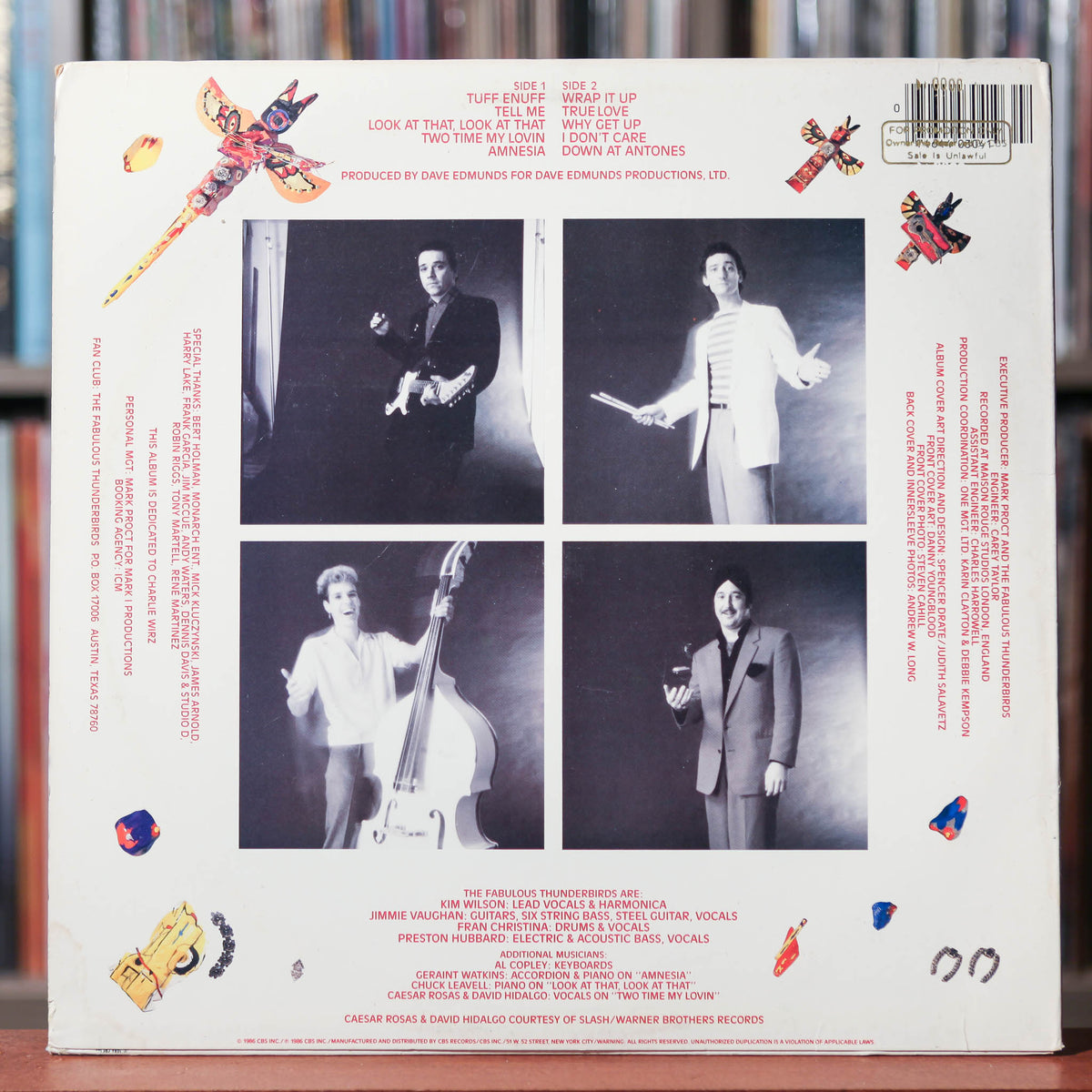 The Fabulous Thunderbirds - Tuff Enuff - 1986 CBS Associated Records,