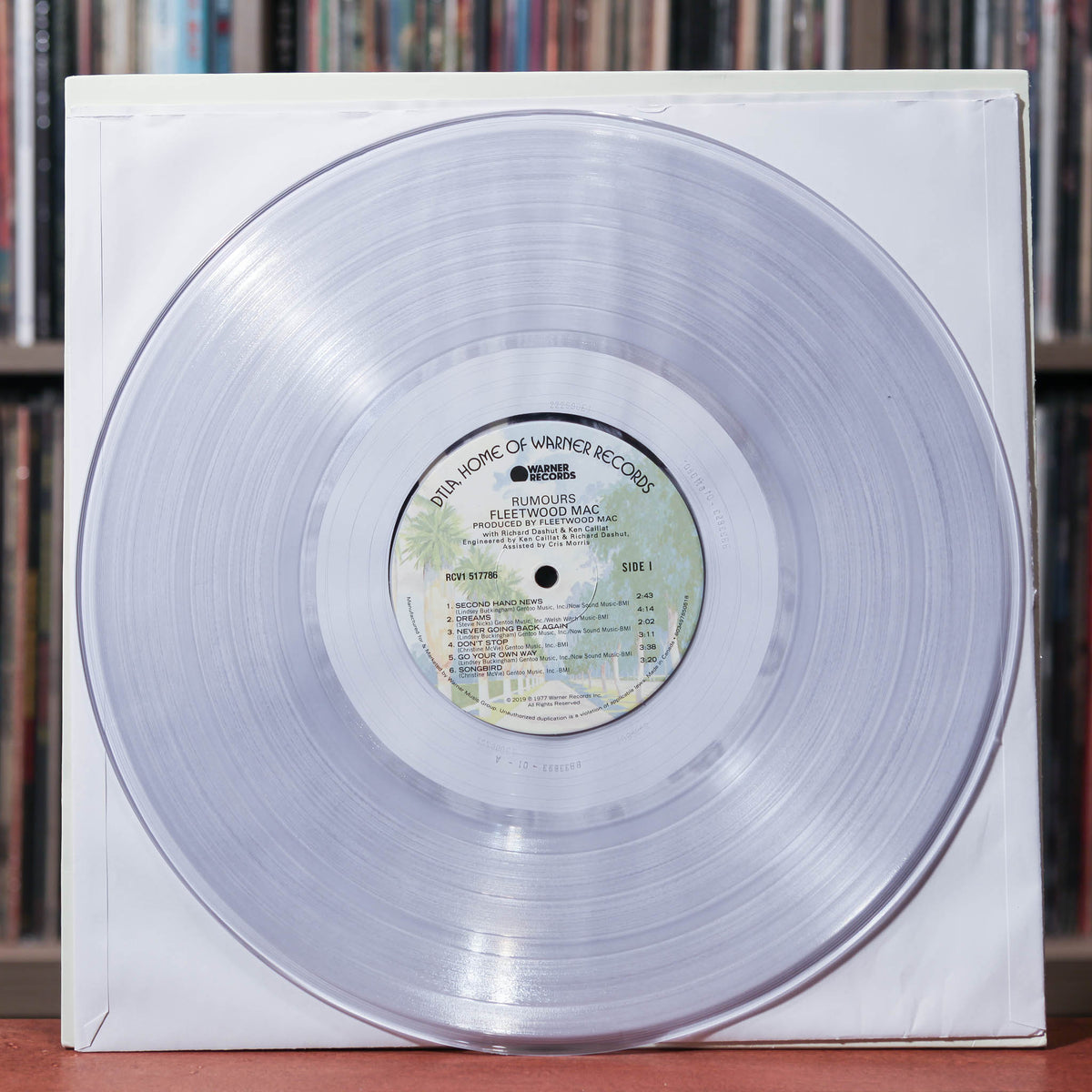 Fleetwood Mac - Rumours - Clear Vinyl - 2019 Warner Records, EX/EX
