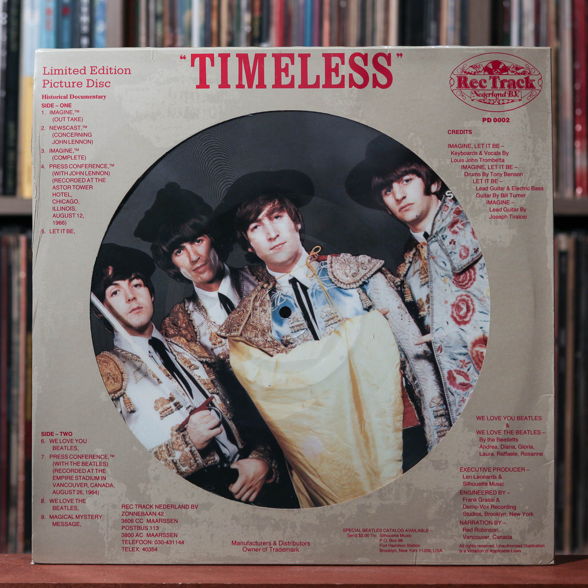 Beatles - Timeless - PICTURE DISC 1981 Silhouette Music SEALED