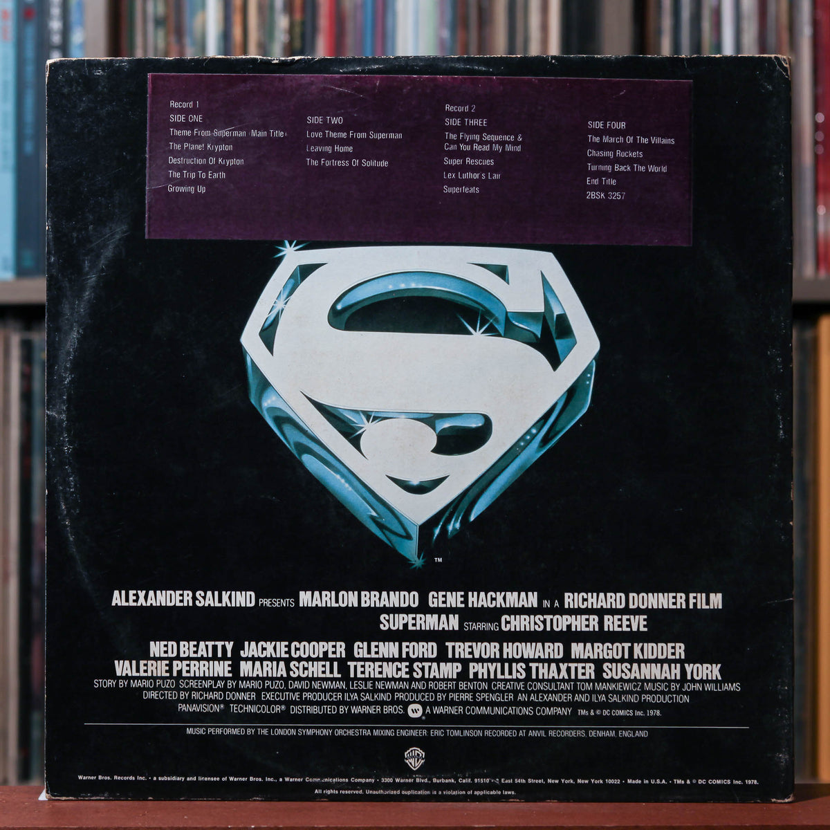 John Williams - Superman The Movie (Original Sound Track) - 2LP 1978 W