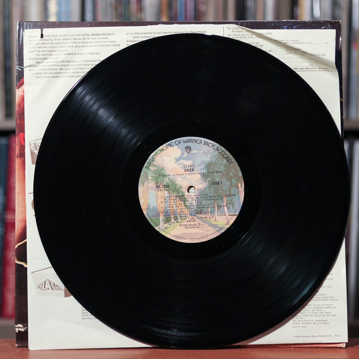 Cher - Stars- 1975 Warner Bros, VG/VG+ w/Shrink