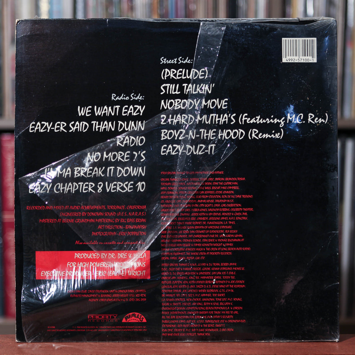 Eazy-E - Eazy-Duz-It - 1988 Ruthless Records, VG/VG w/Shrink