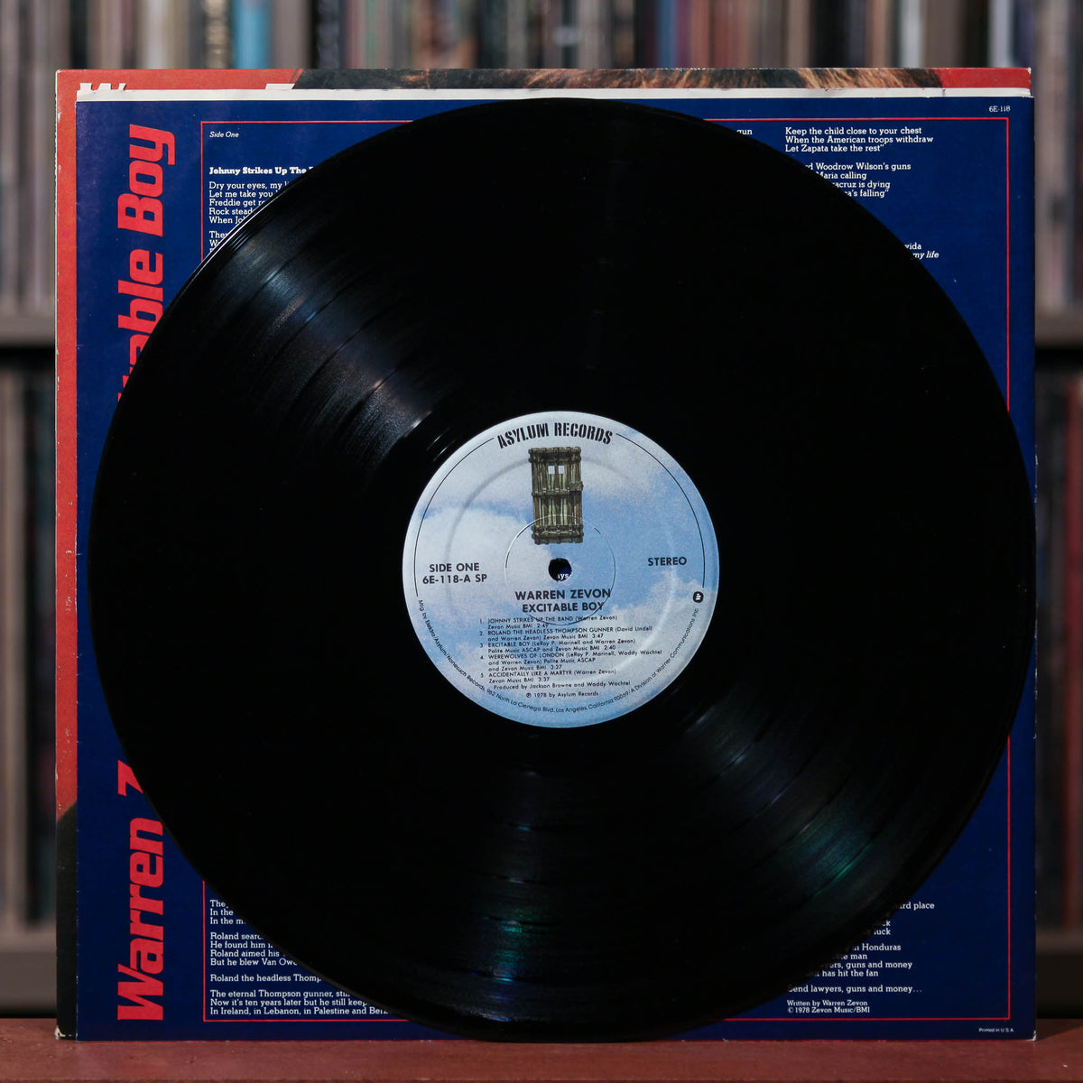 Warren Zevon - Excitable Boy - 1978 Asylum, EX/VG+