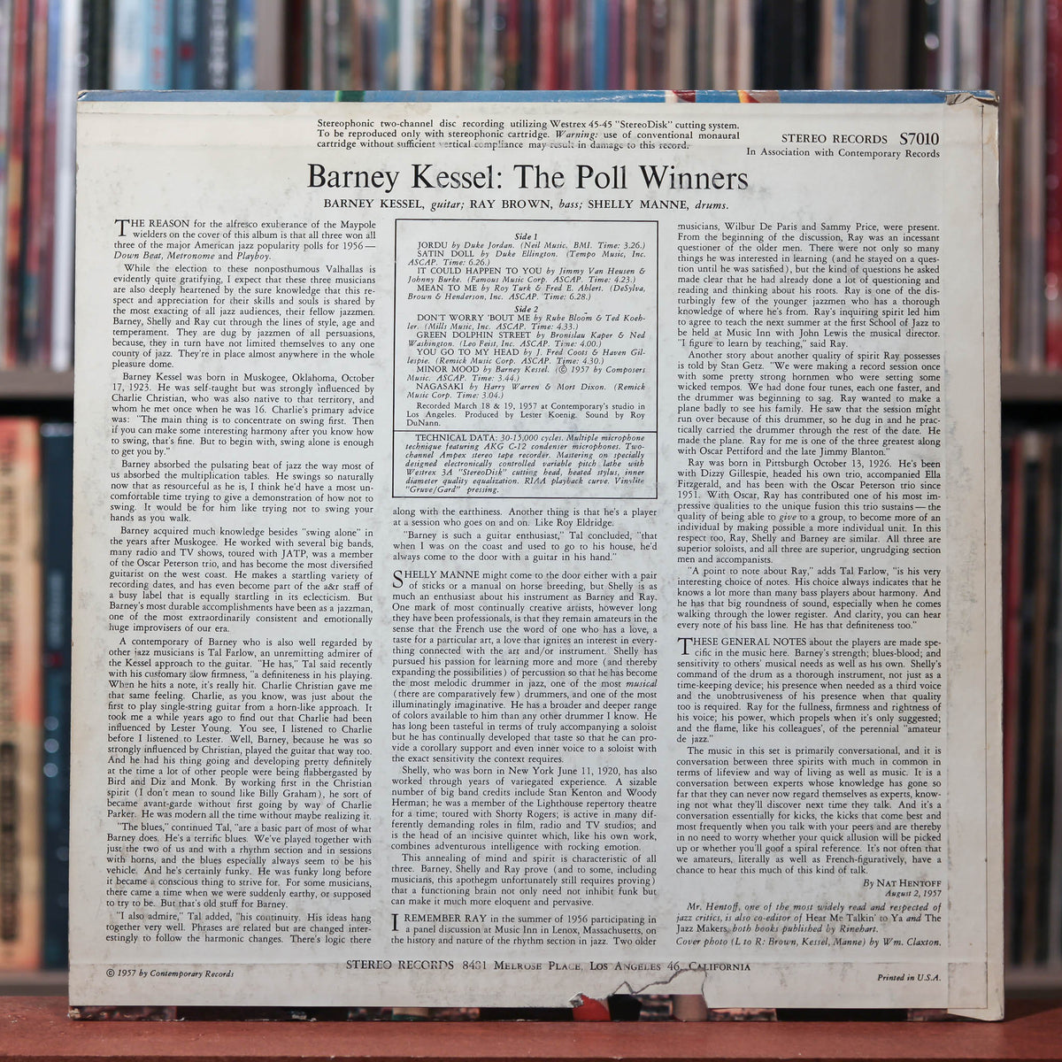 The Poll Winners - The Poll Winners - 1958 Stereo Records, VG/VG