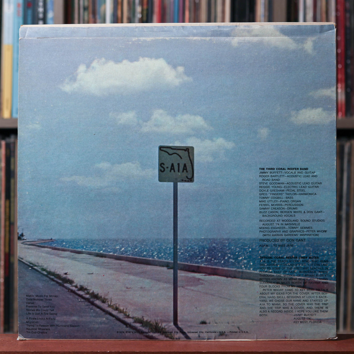 Jimmy Buffett - A1A - 1974 MCA, VG/VG+