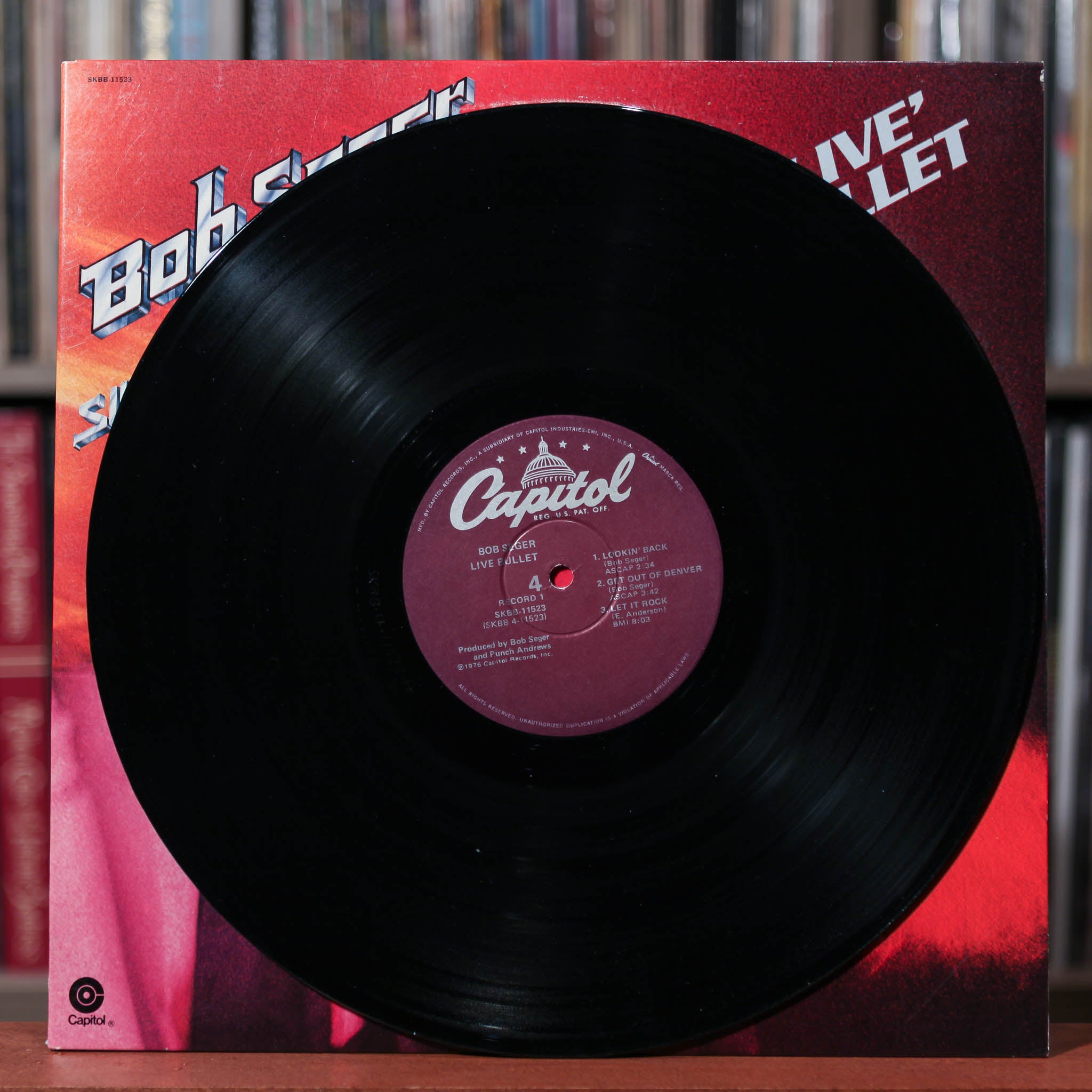 Bob Seger - Live Bullet - 2LP - 1976 Capitol, VG+/VG+