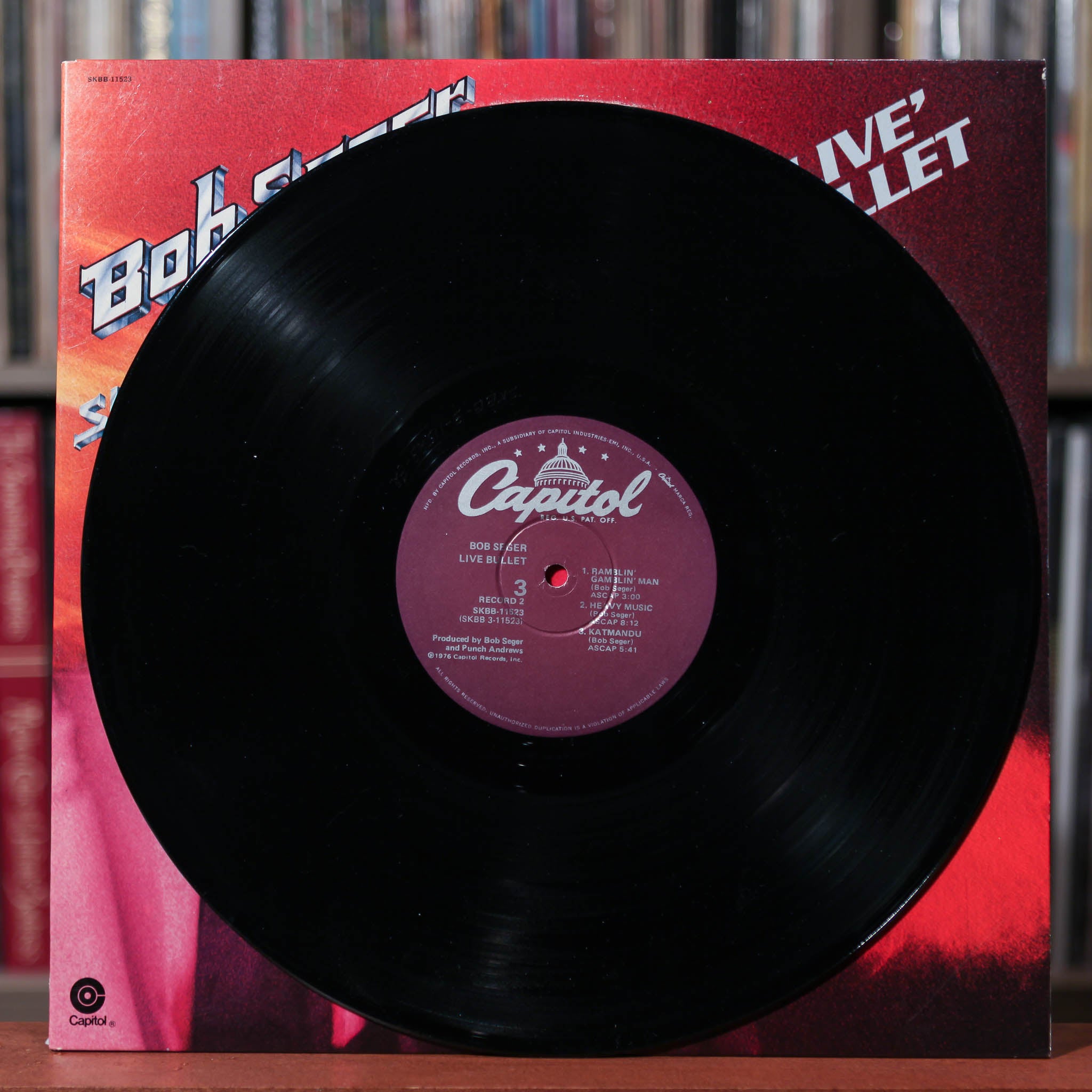 Bob Seger - Live Bullet - 2LP - 1976 Capitol, VG+/VG+