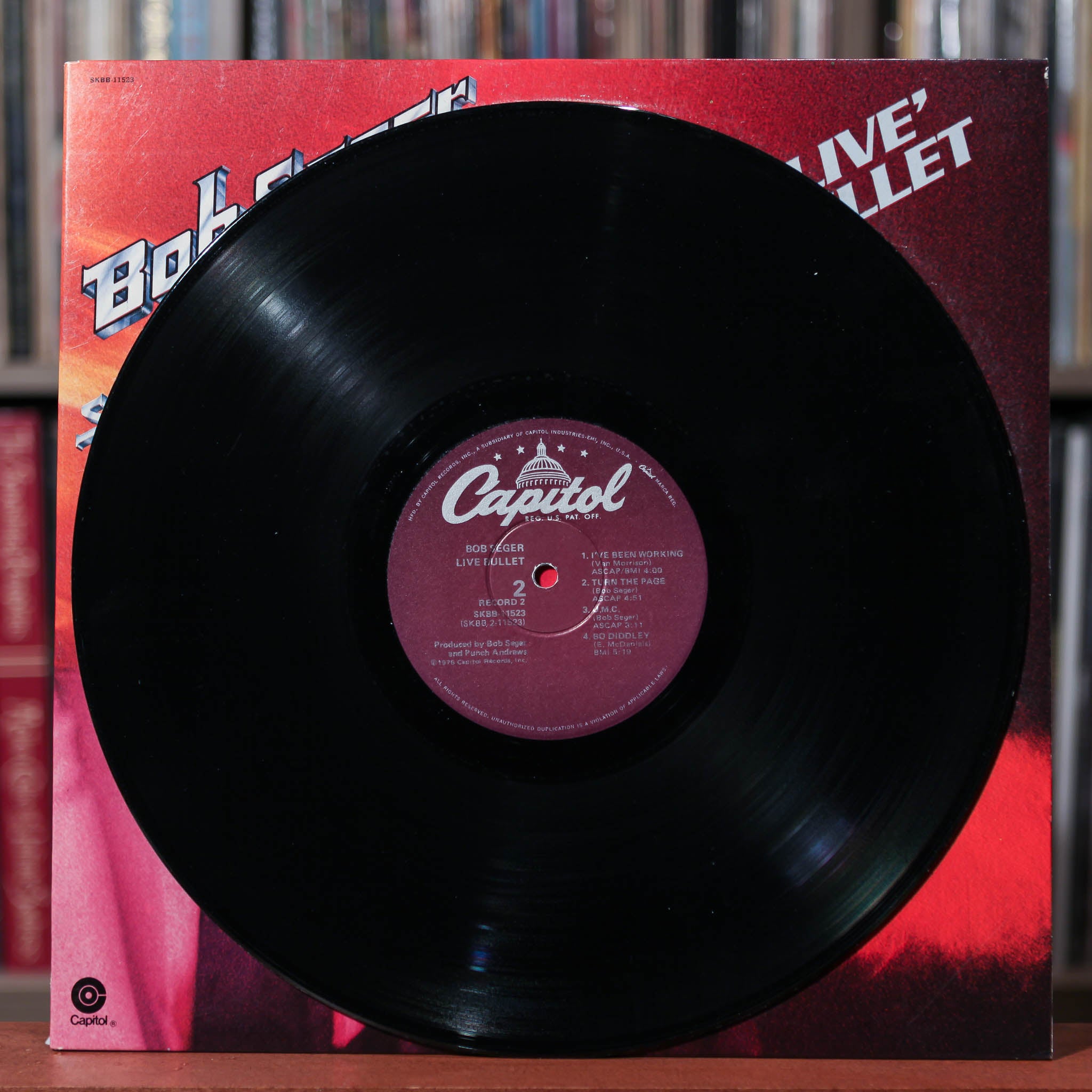 Bob Seger - Live Bullet - 2LP - 1976 Capitol, VG+/VG+