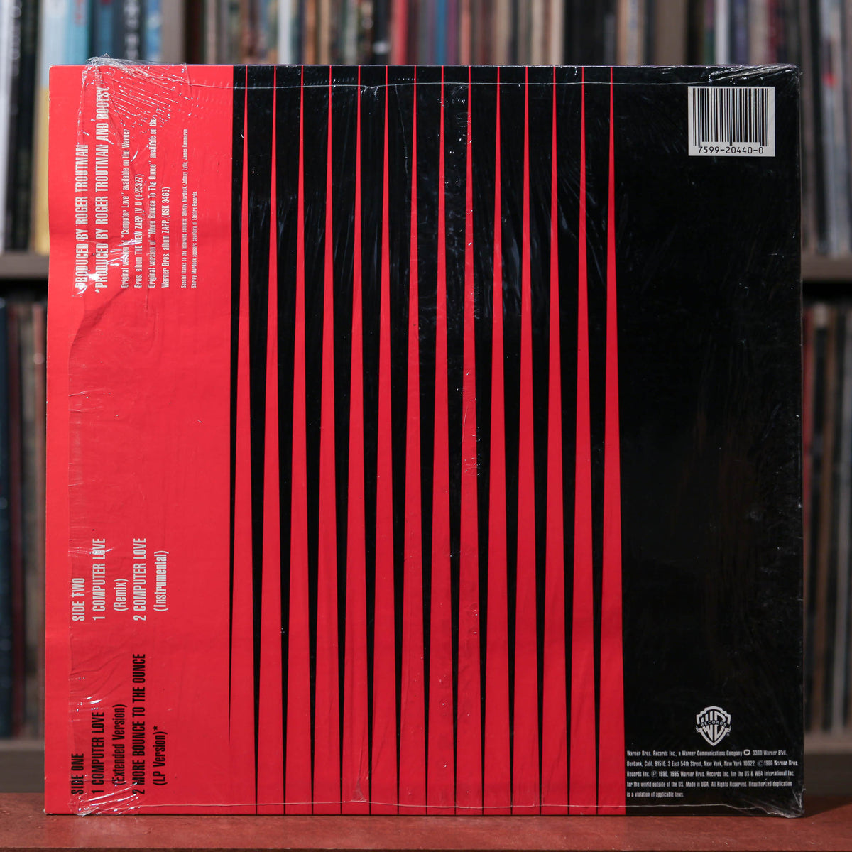 Zapp - Computer Love - IN SHRINK 1985 Warner Bros. Records, VG+/VG+