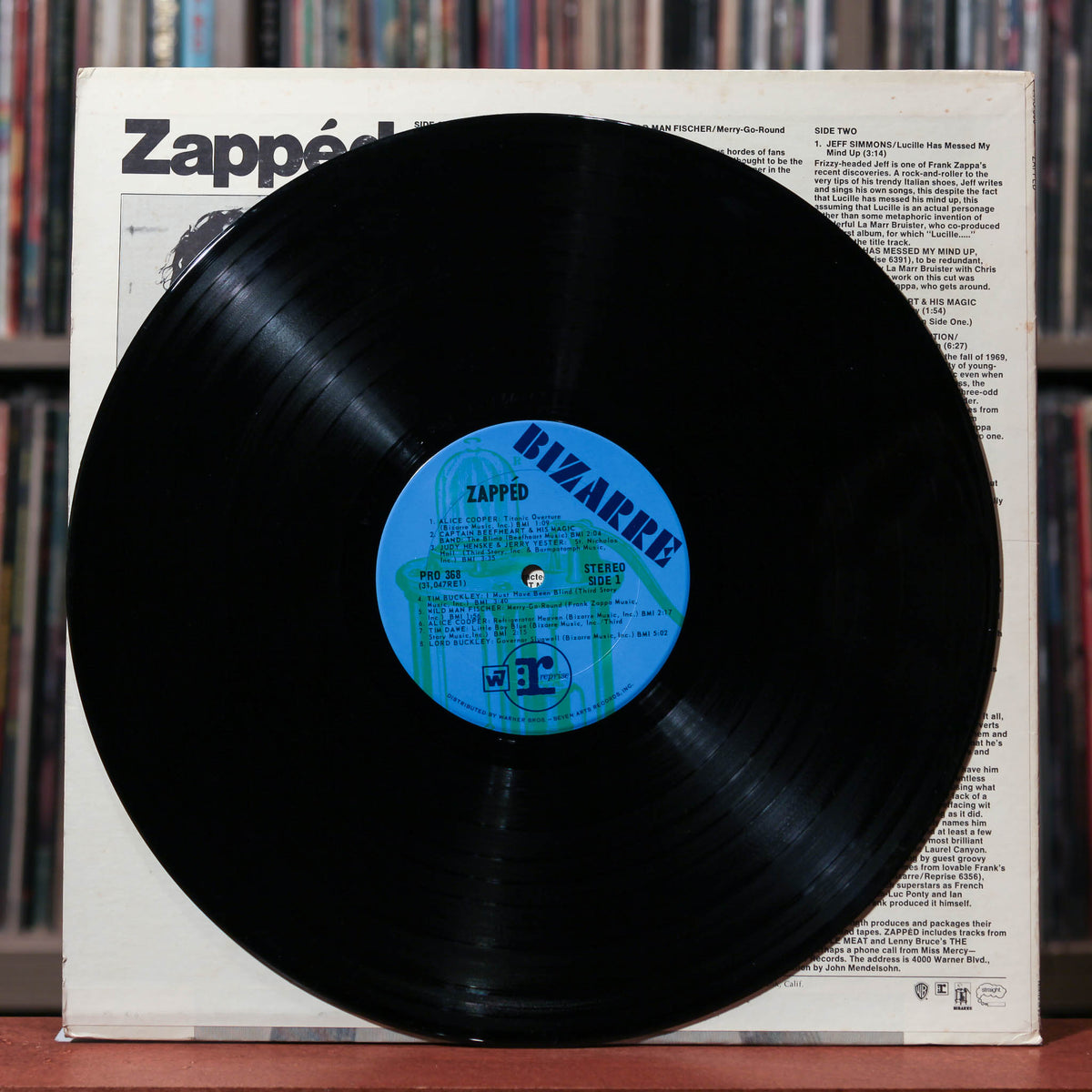 Various - Zapped - 1970 Bizarre Records, VG/VG+