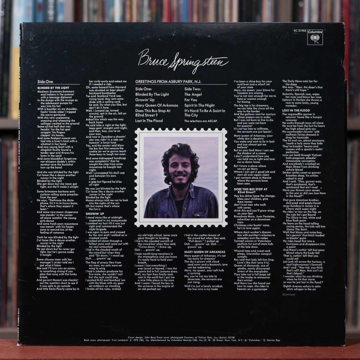 Bruce Springsteen - Greetings From Asbury Park, N.J. - 1975 Columbia,