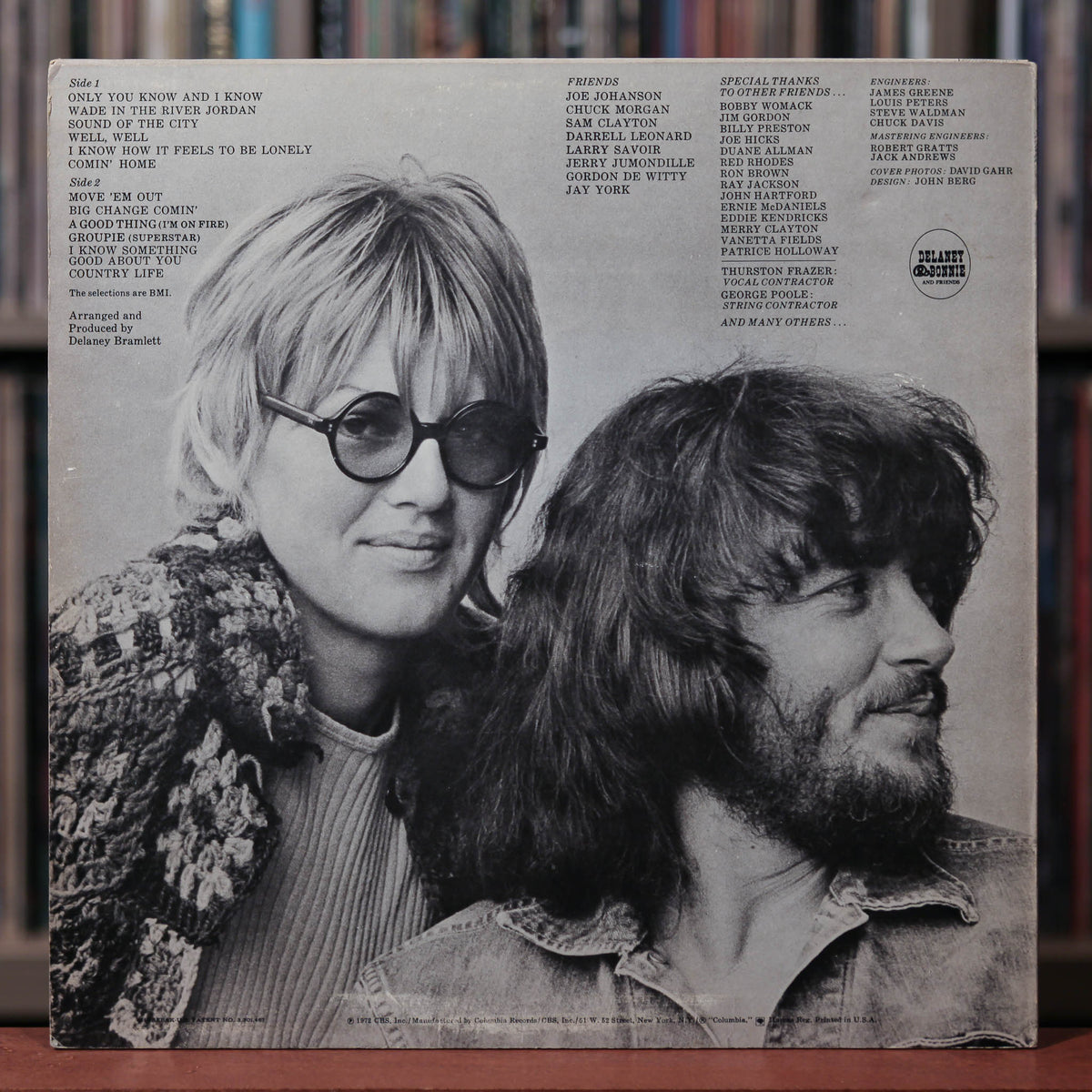 Delaney & Bonnie & Friends - D&B Together - UK Import - 1972 CBS, VG+/
