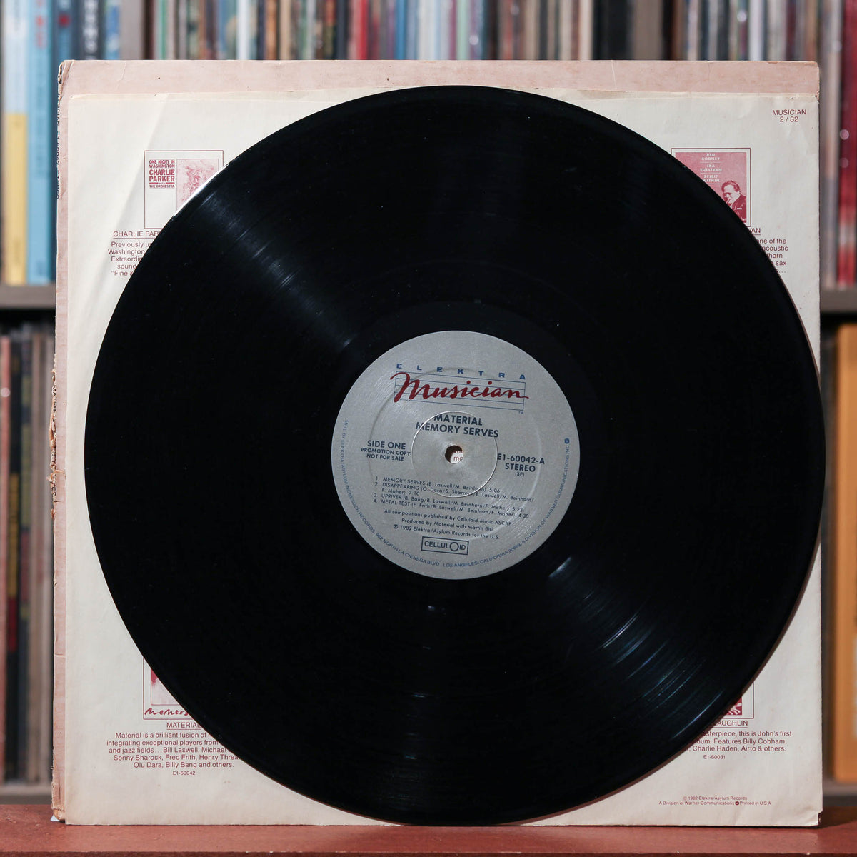 Material - Memory Serves - 1982 Elektra Musician, VG/VG