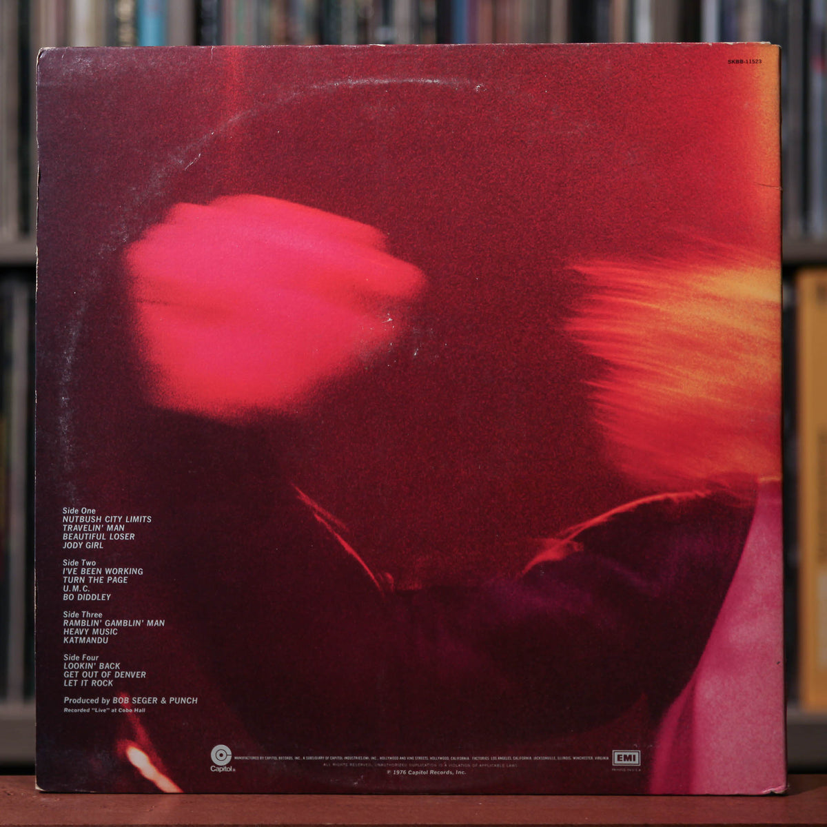 Bob Seger - Live Bullet - 2LP - 1976 Capitol, VG/VG