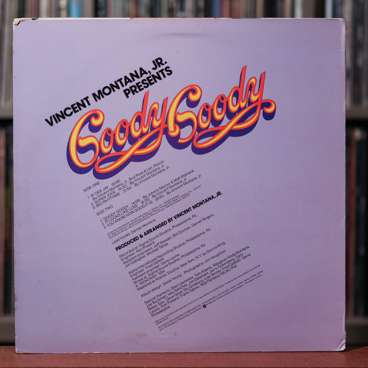 Goody Goody - Self-Titled - 1978 Atlantic, VG/VG+