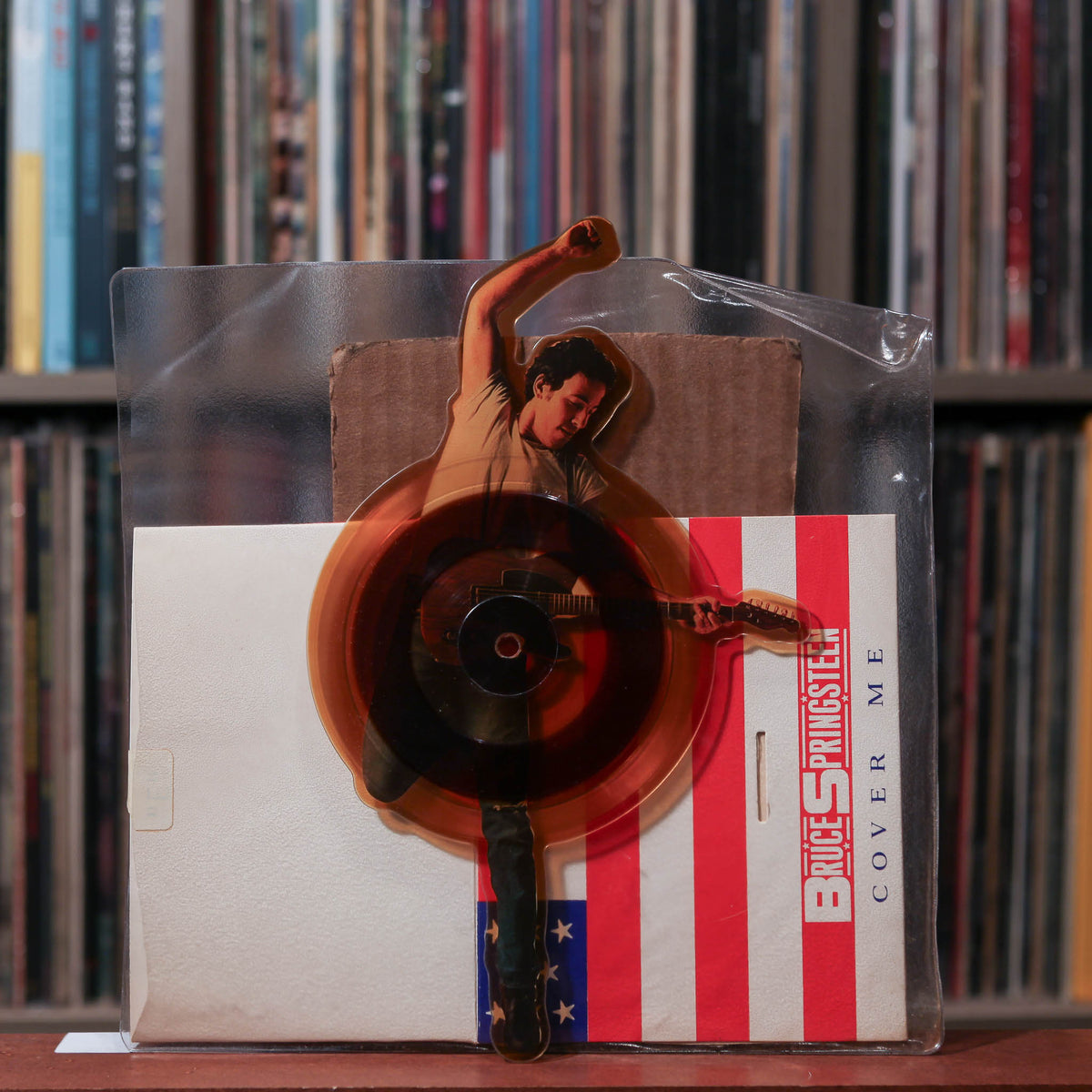 Bruce Springsteen - Cover Me - UK SHAPED PICTURE DISC 1985 CBS, VG/VG