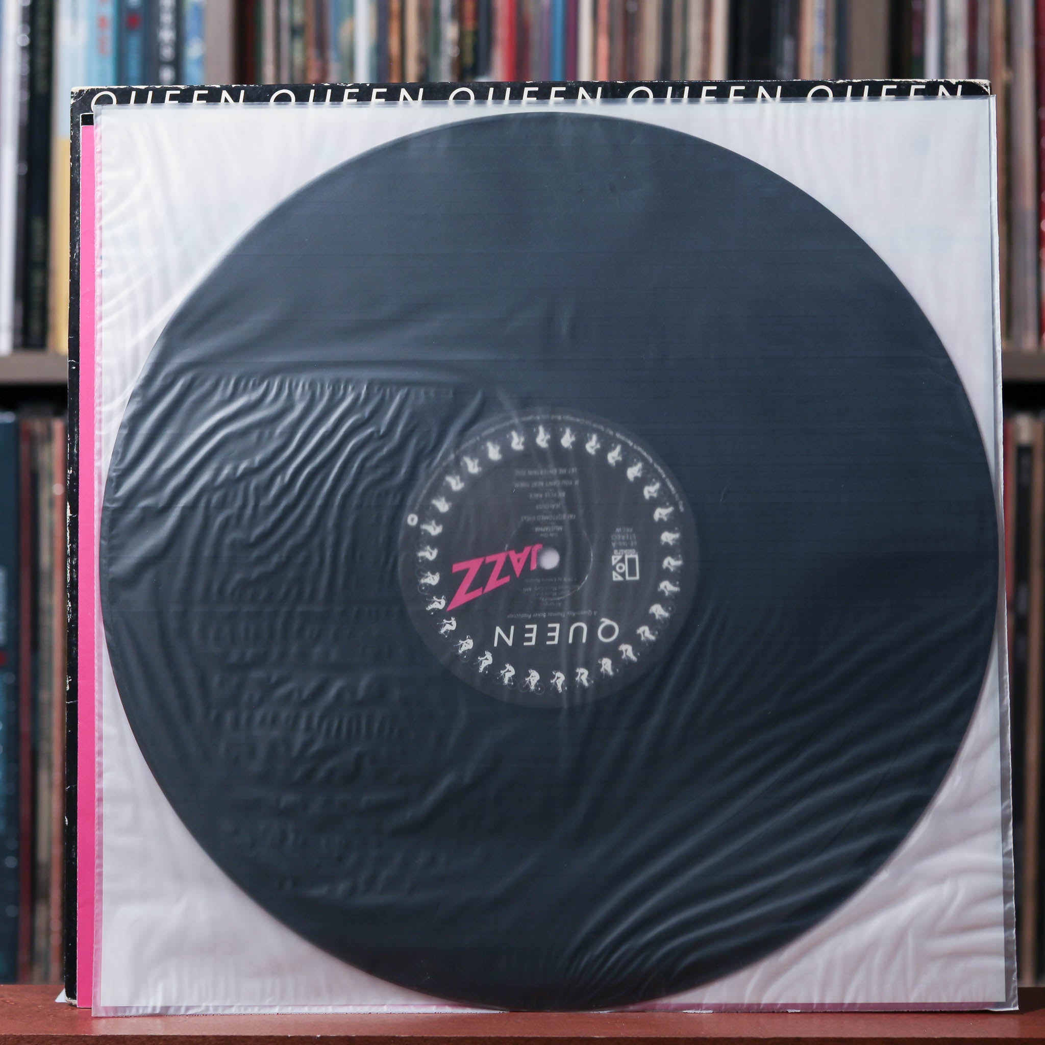 queen jazz record insert poster