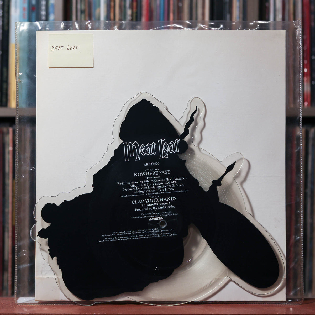 Meat Loaf - Nowhere Fast - UK SHAPED PICTURE DISC 1984 Arista