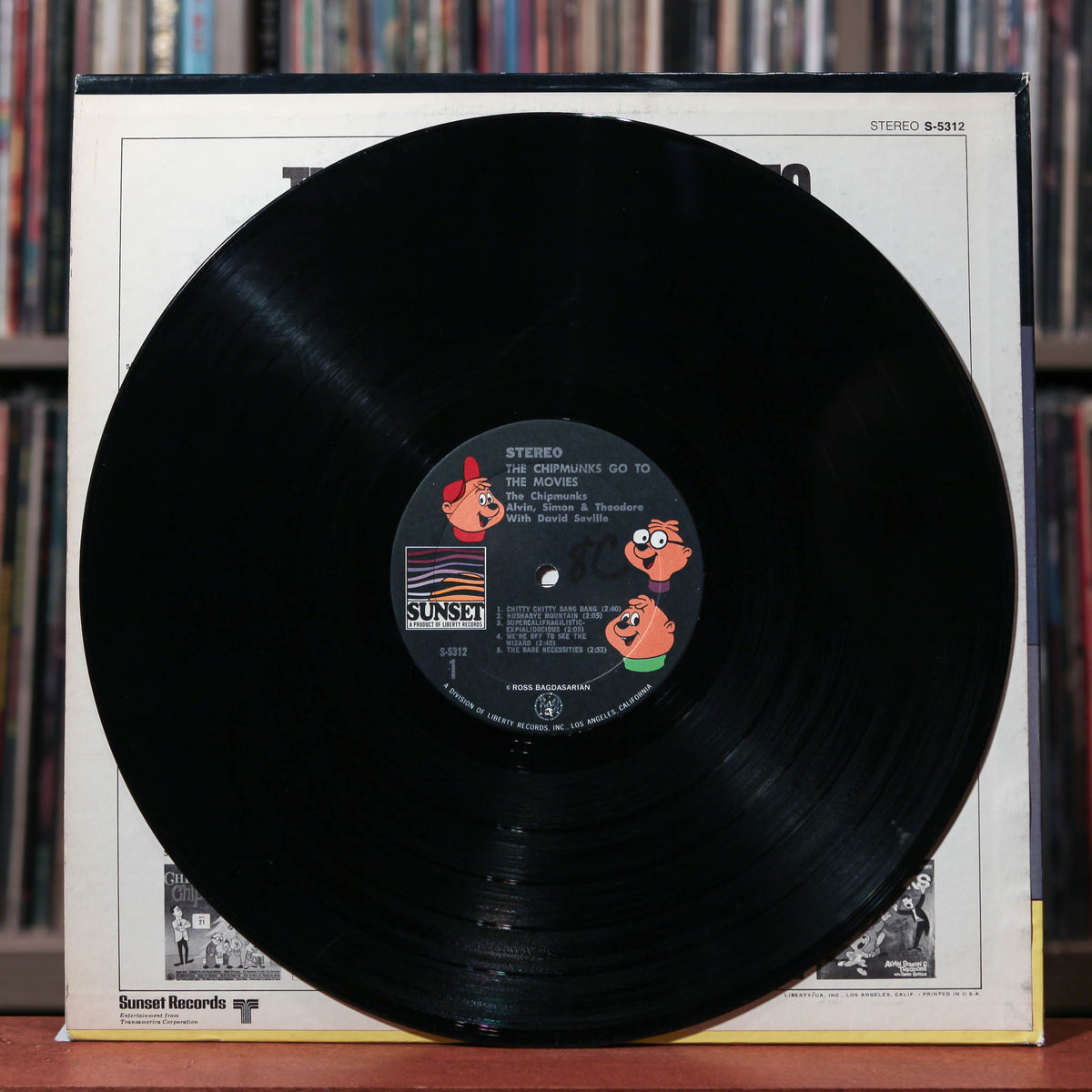 The Chipmunks - The Chipmunks Go To The Movies - 1969 Sunset Records,