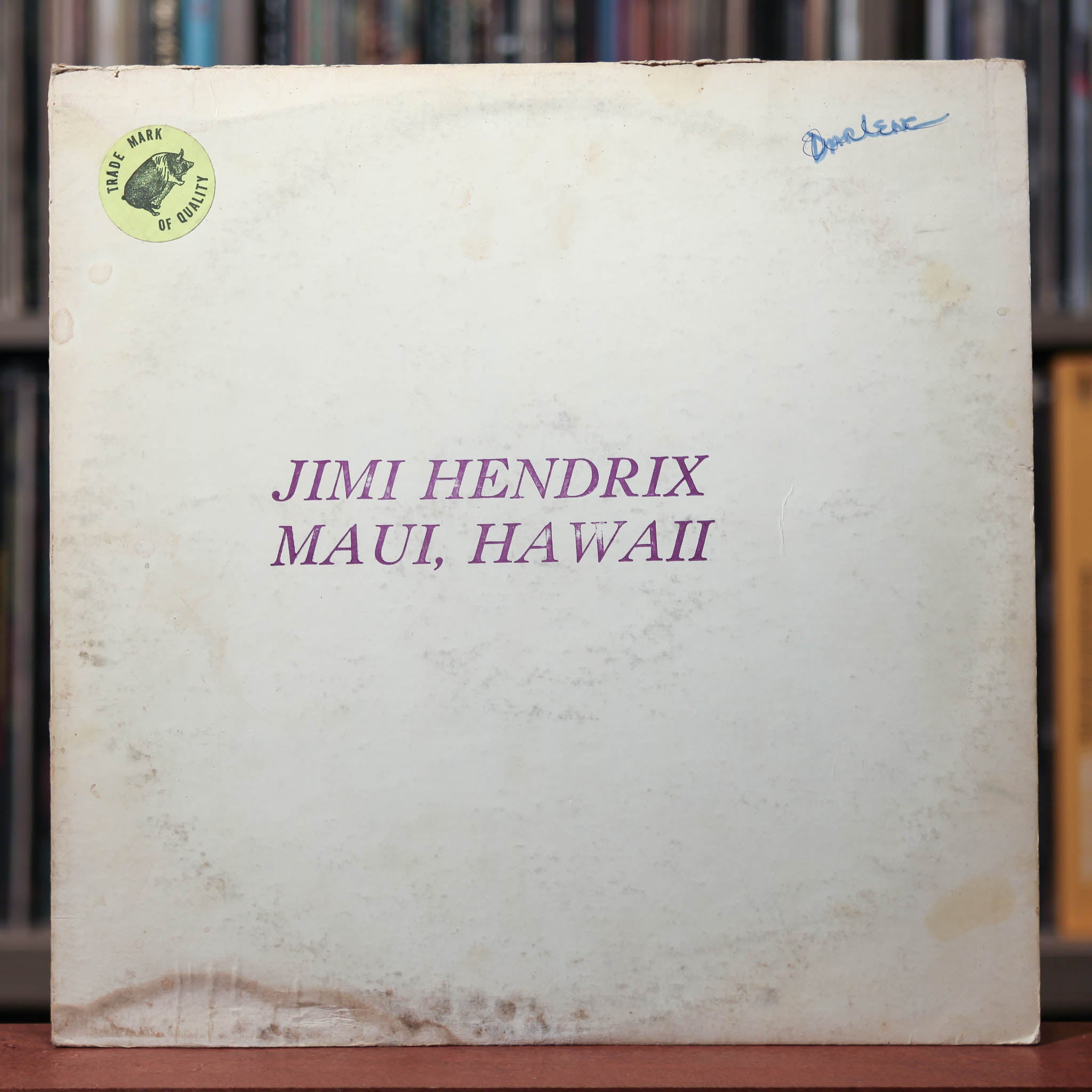 Jimi Hendrix - Maui, Hawaii - Yellow Vinyl - 1971 TMQ, VG/VG+