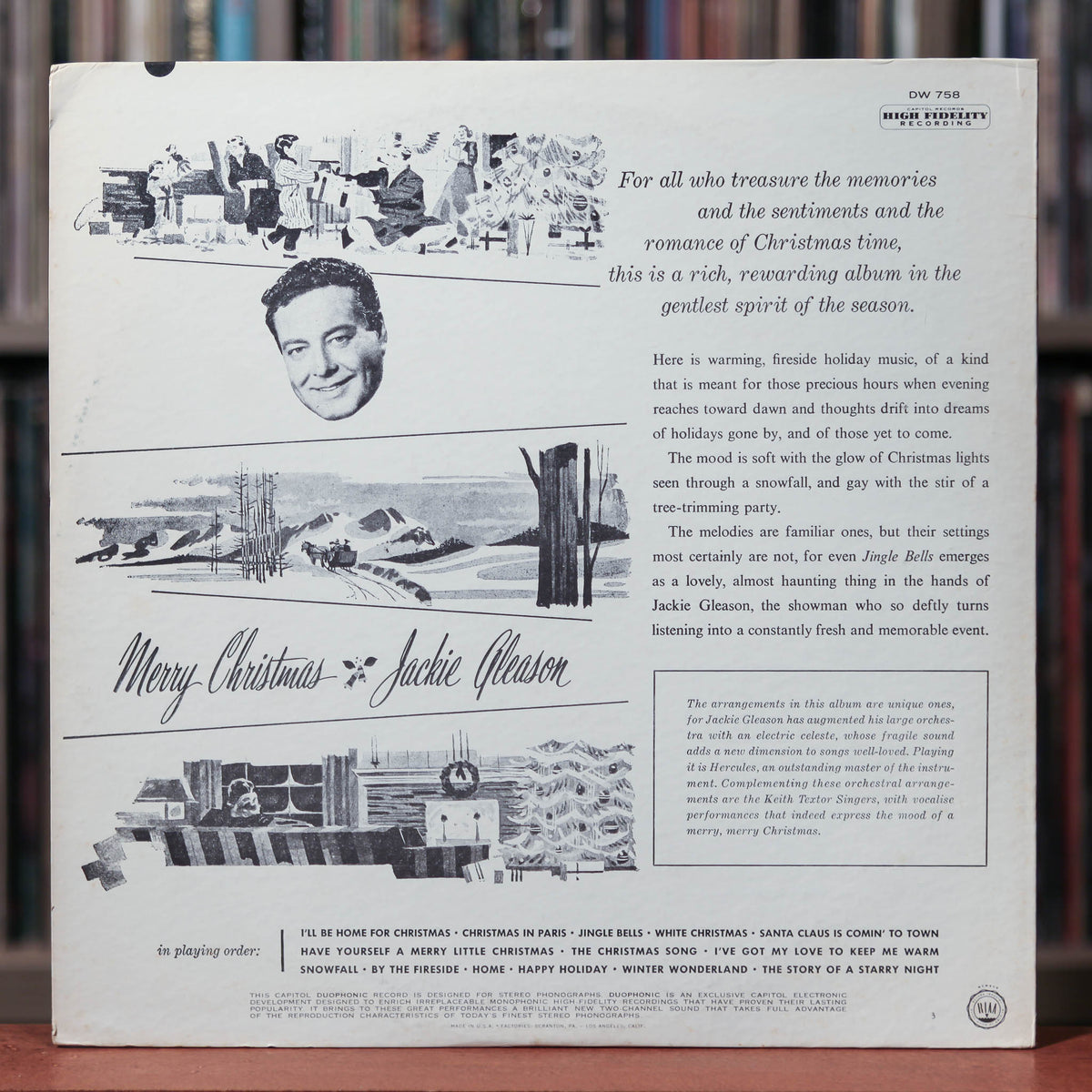 Jackie Gleason - Merry Christmas - 1963 Capitol, EX/VG+