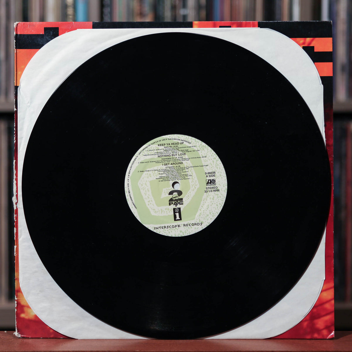 2Pac - I Get Around / Keep Ya Head Up - 1993 Interscope, VG/VG