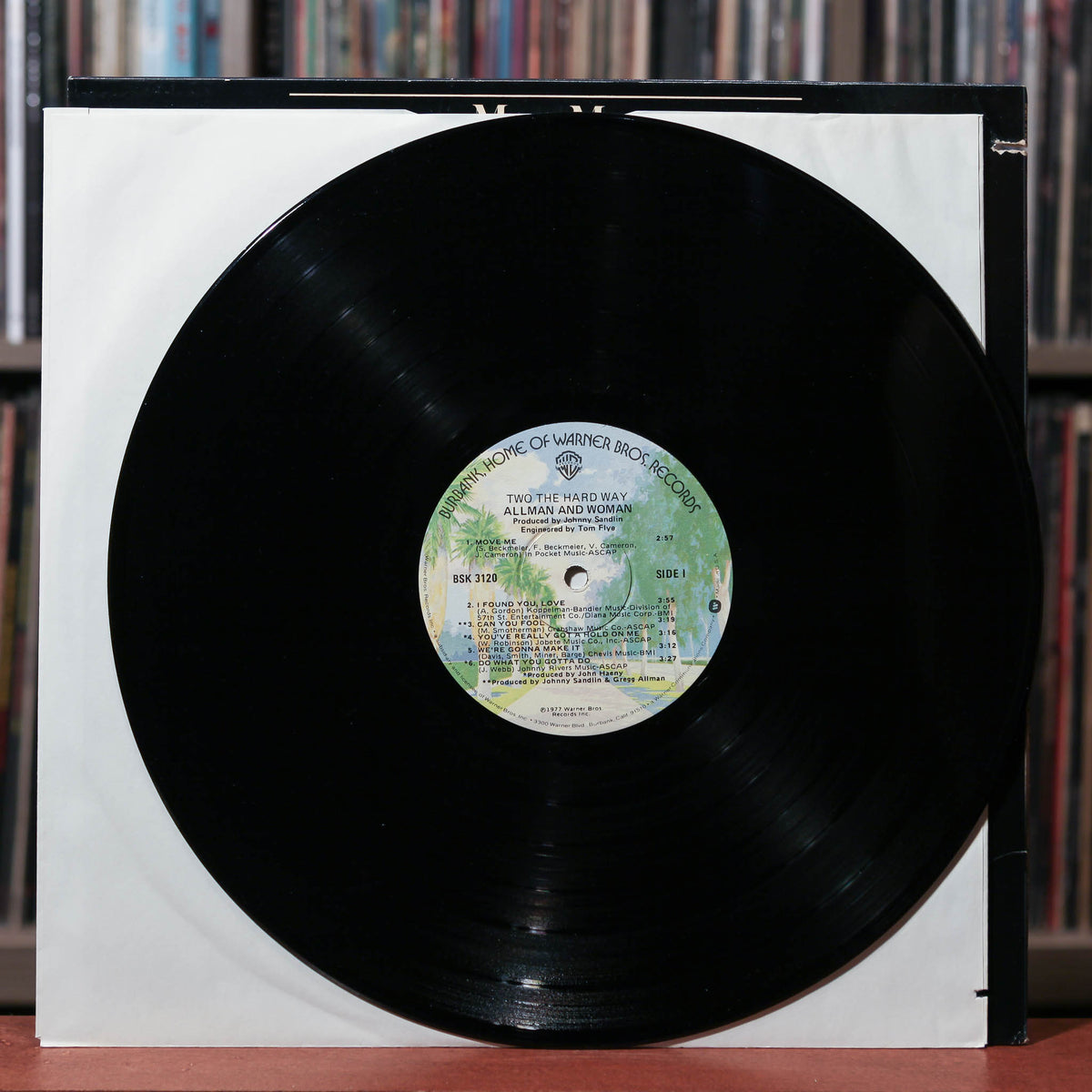 Allman And Woman - Two The Hard Way - 1977 Warner Bros. Records, VG+/V