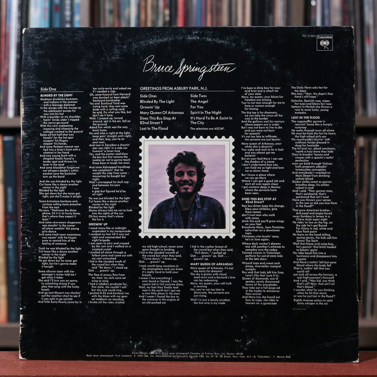 Bruce Springsteen - Greetings From Asbury Park, N.J. - 1975 Columbia,