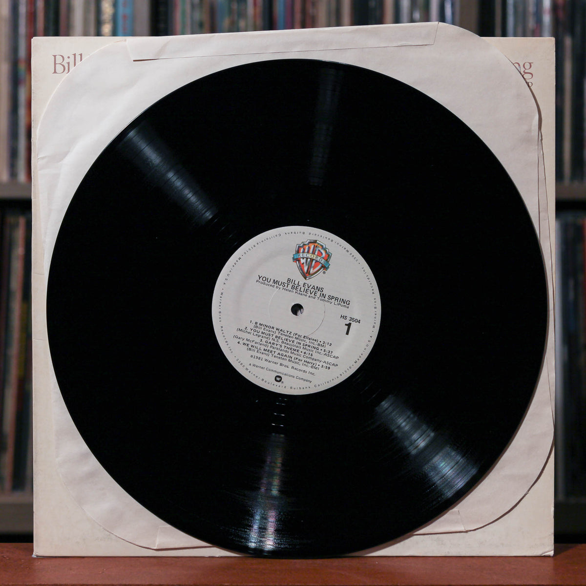 Bill Evans - You Must Believe In Spring - 1981 Warner Bros. Records, S