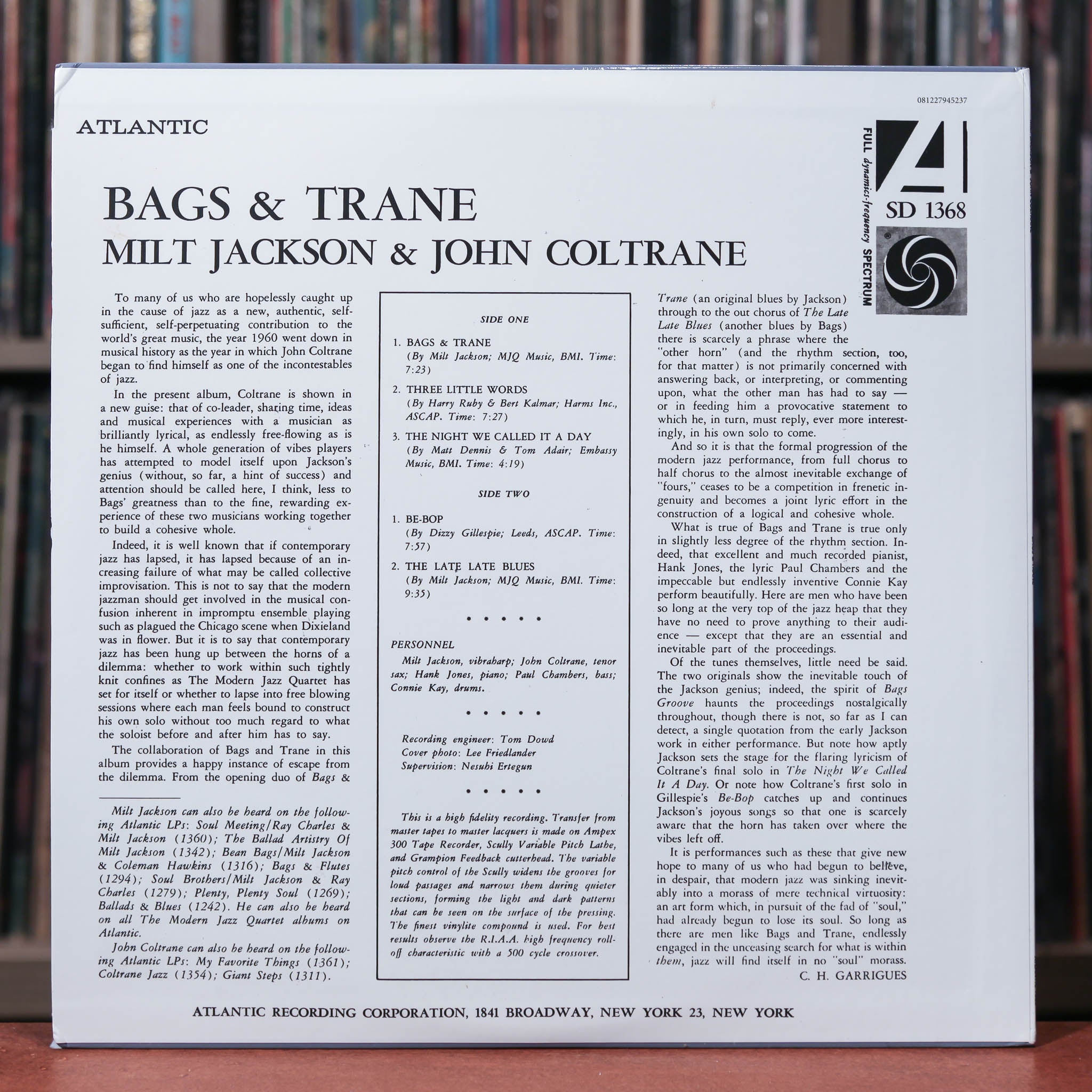 Milt Jackson - Bags & Trane - 2000's, EX/VG++
