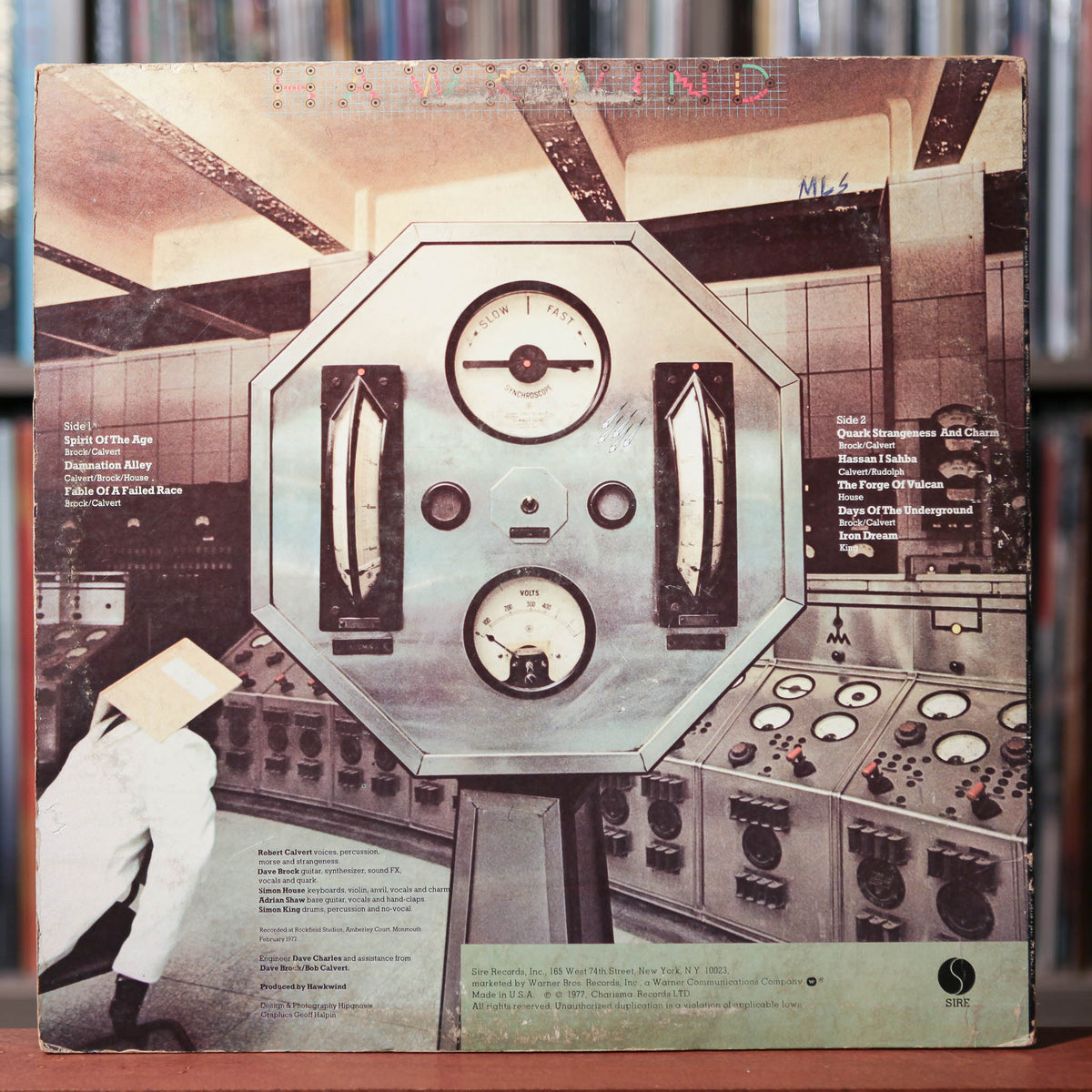 Hawkwind - Quark Strangeness And Charm - 1977 Sire, VG/VG+ w/Bonus Alb