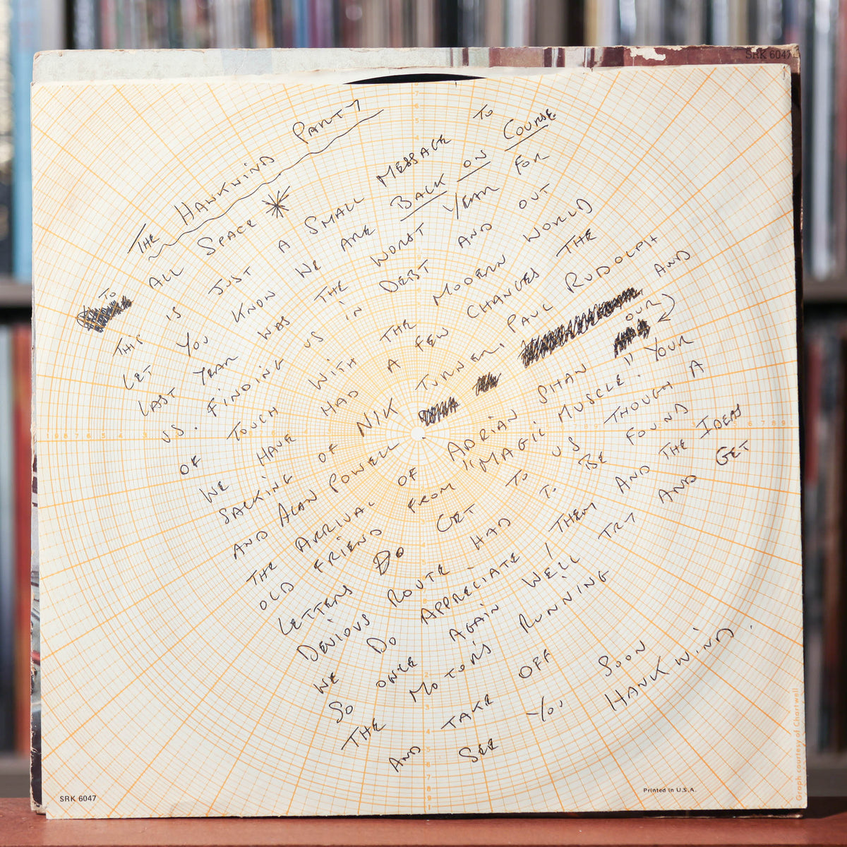 Hawkwind - Quark Strangeness And Charm - 1977 Sire, VG/VG+ w/Bonus Alb