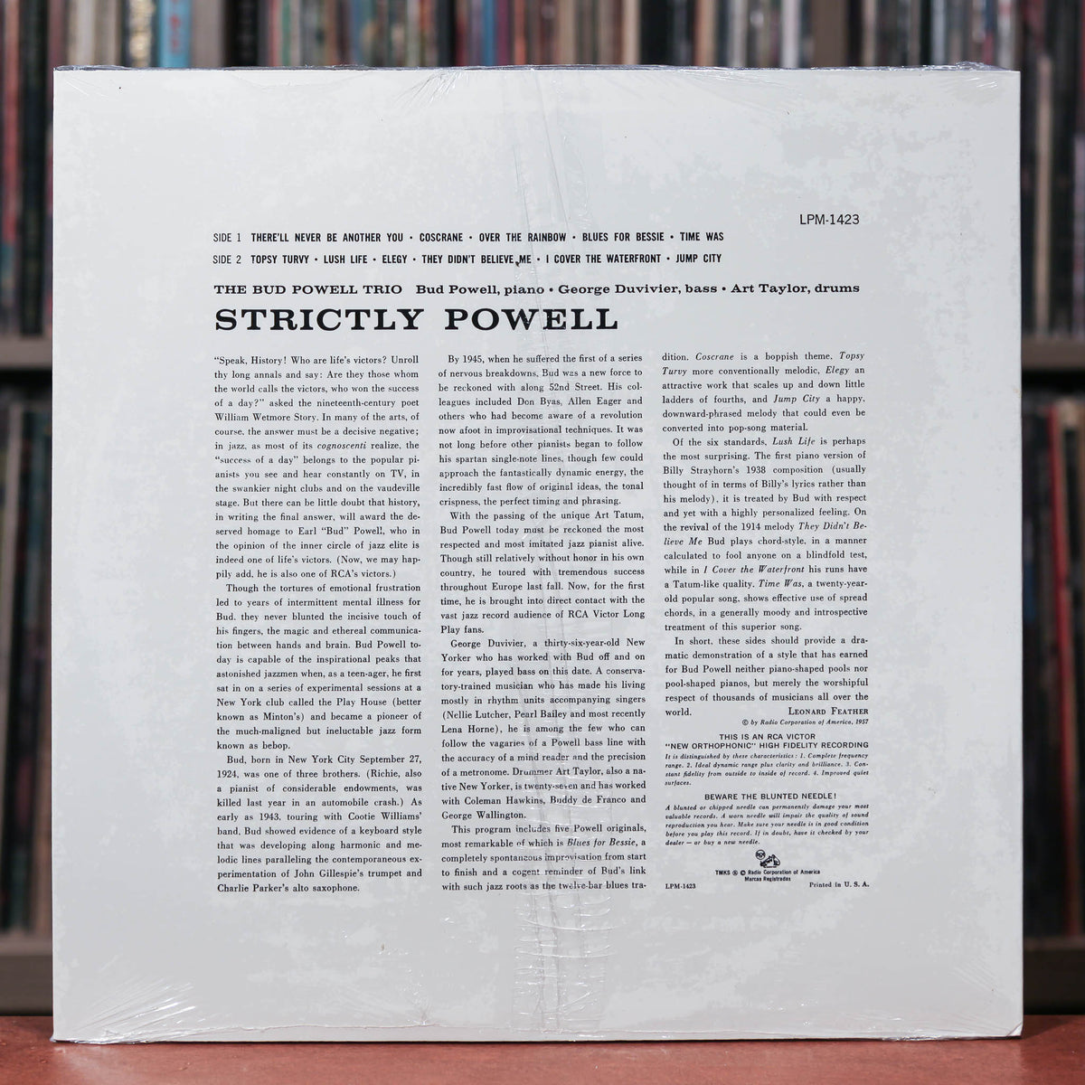 The Bud Powell Trio - Strictly Powell - 2000's RCA Victor, SEALED
