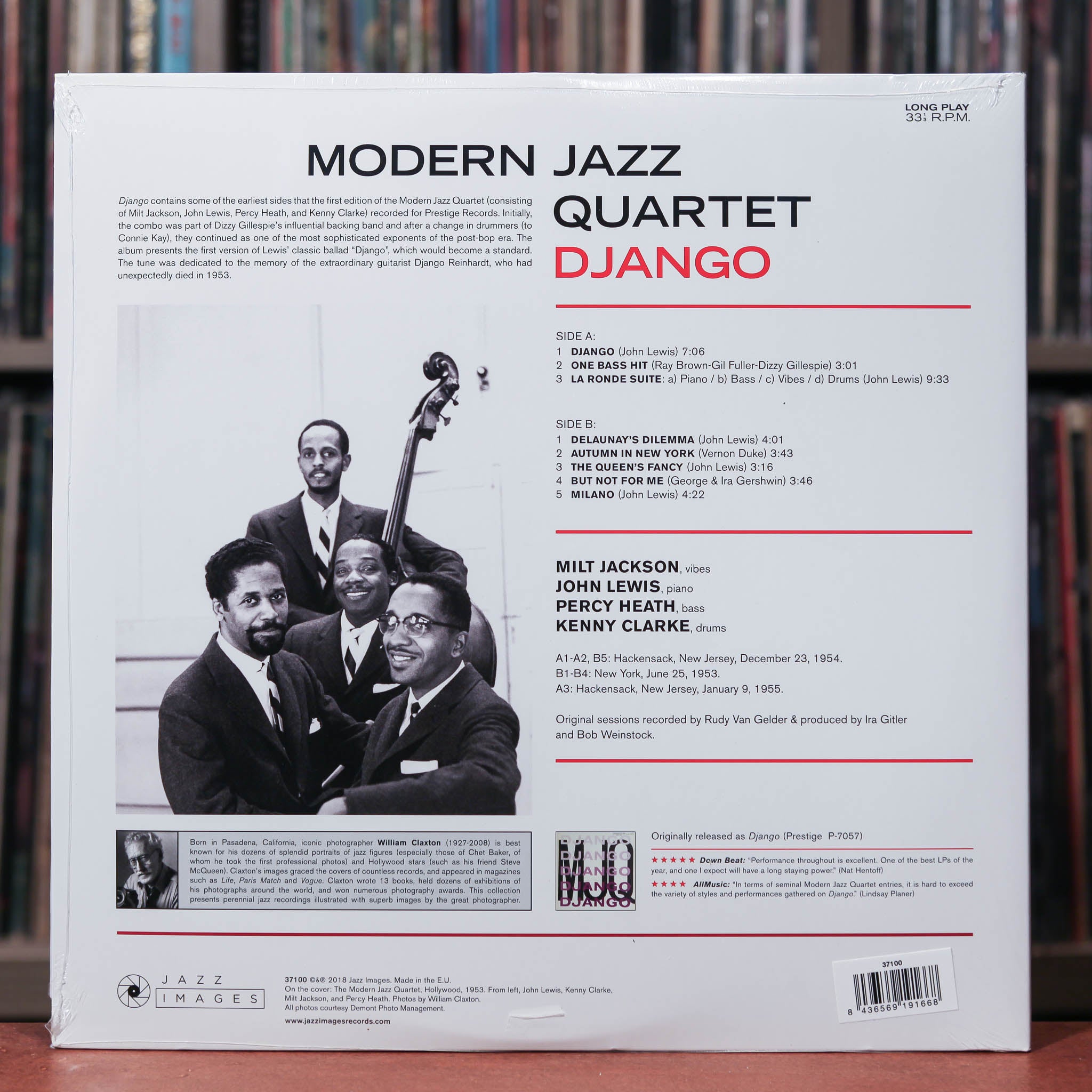 The Modern Jazz Quartet - Django - Euro - 2018 Jazz Images, SEALED