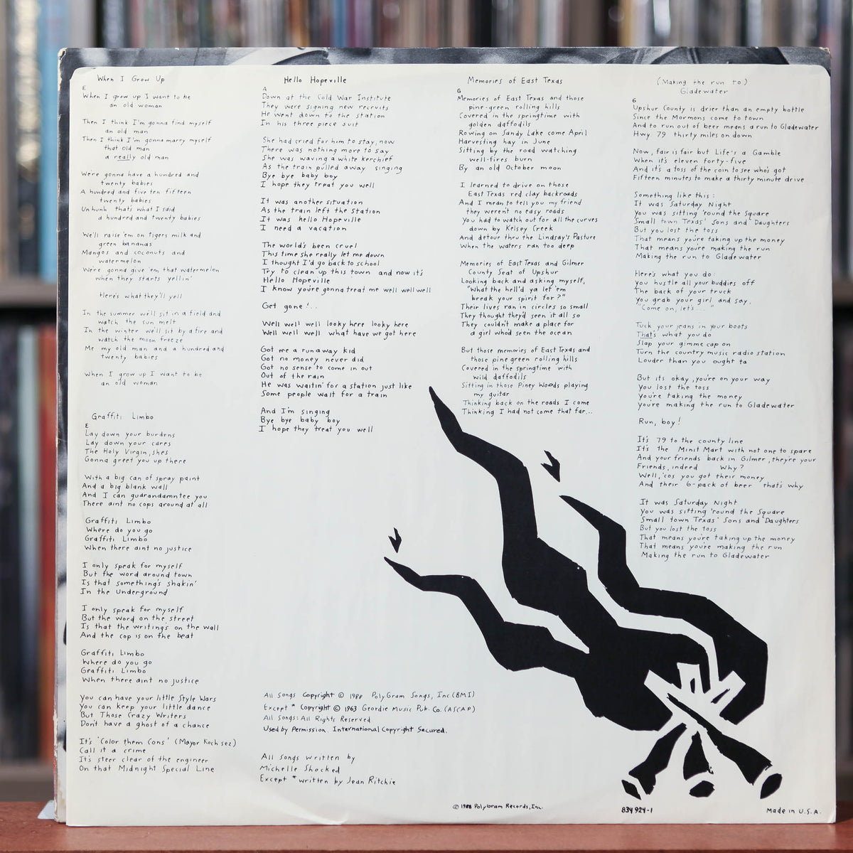 Michelle Shocked - Short Sharp Shocked - 1988 Mercury, VG/EX