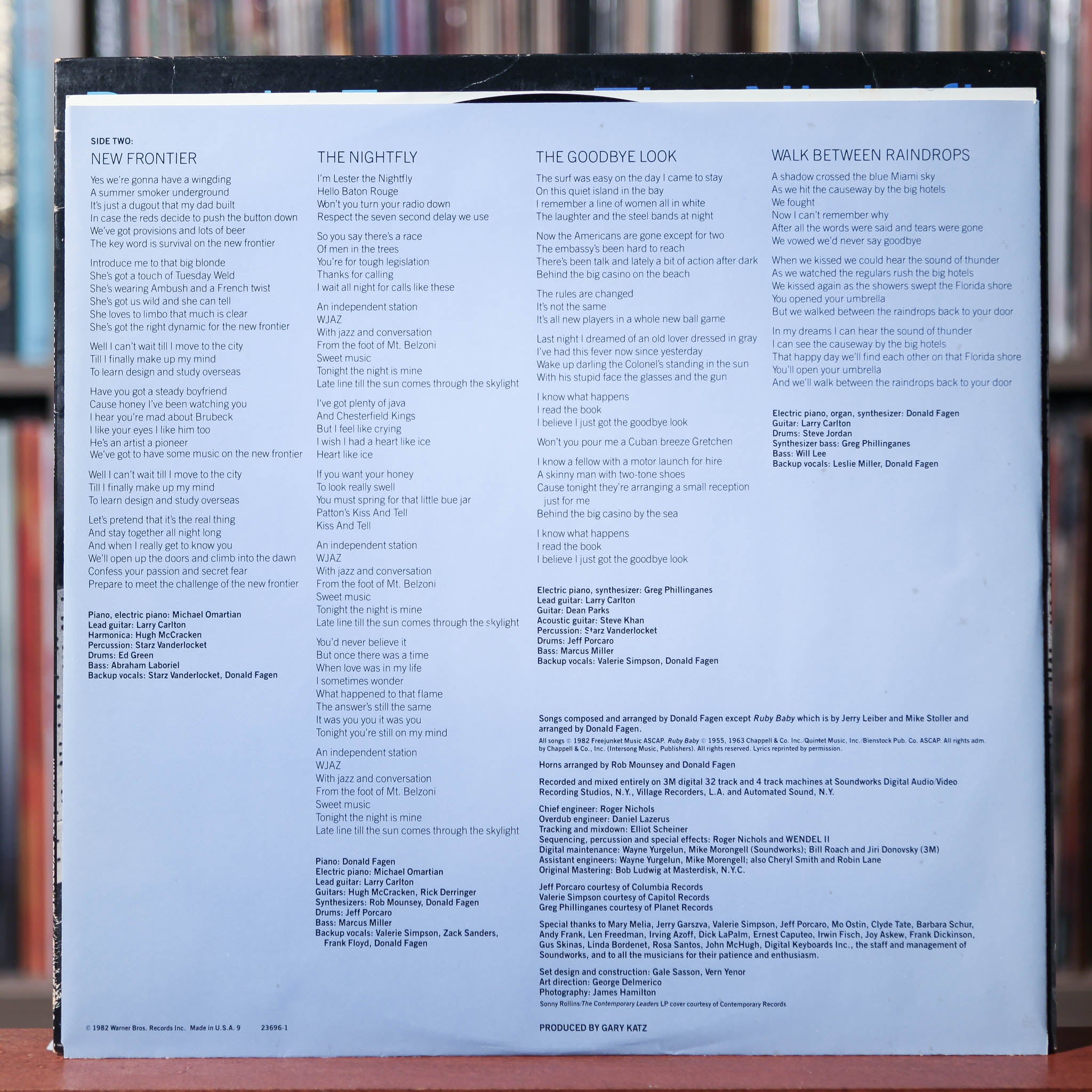 Donald Fagen - The Nightfly - 1982 Warner Bros, VG/EX
